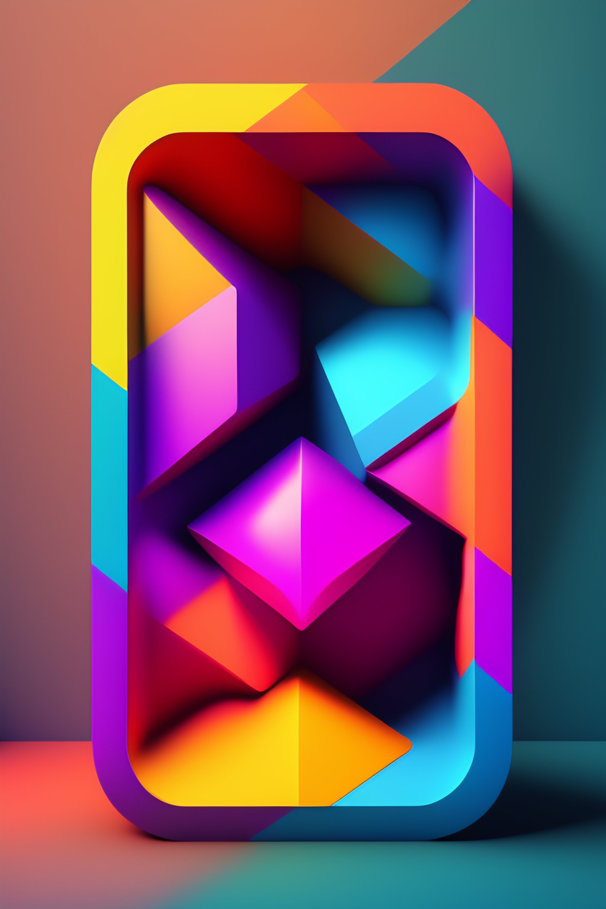 Lexica - 3d geometric shapes, octane render, vibrant colors, unsplash ...