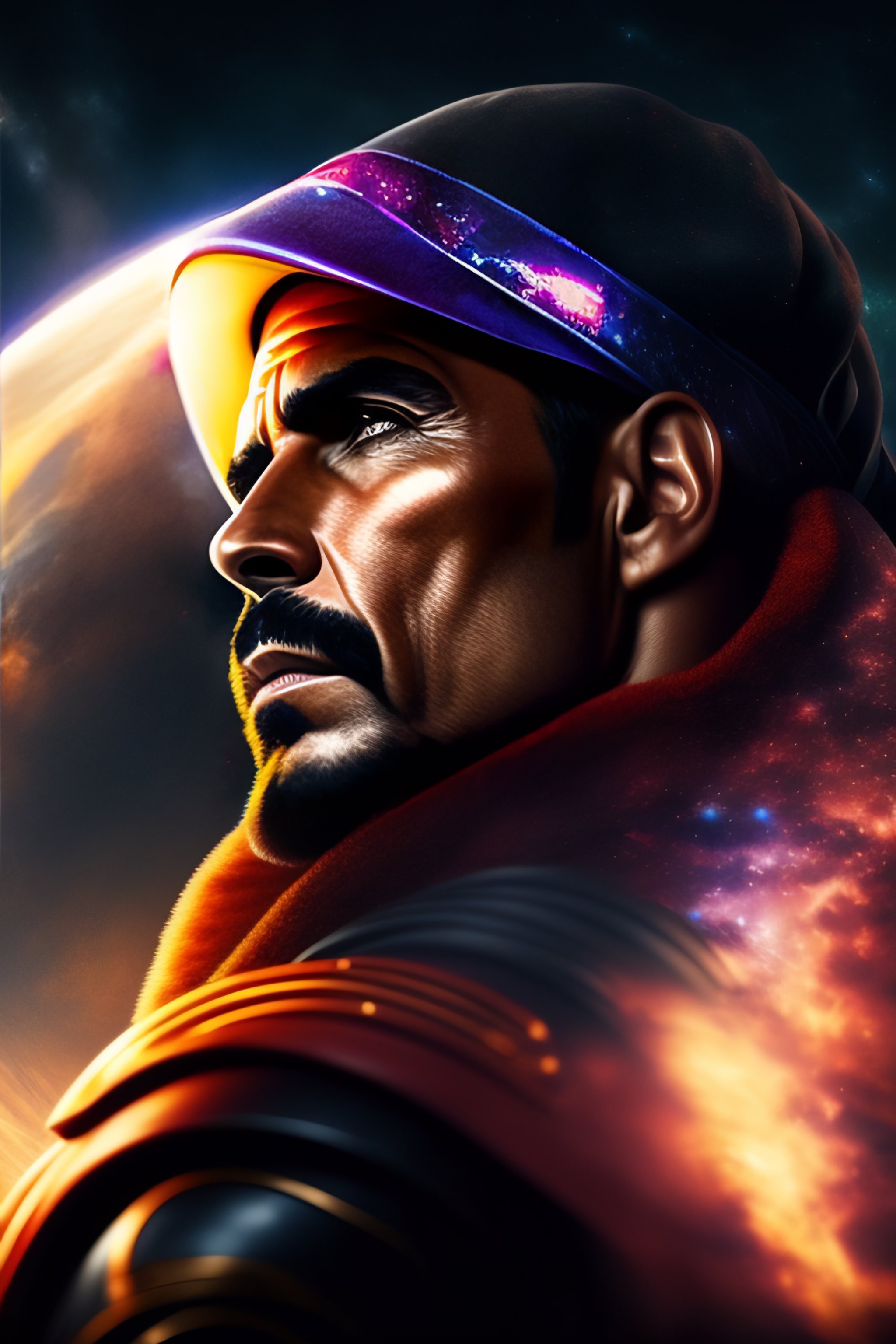 Lexica - Guerrero inmortal de la galaxia de andromeda 8k full detalles