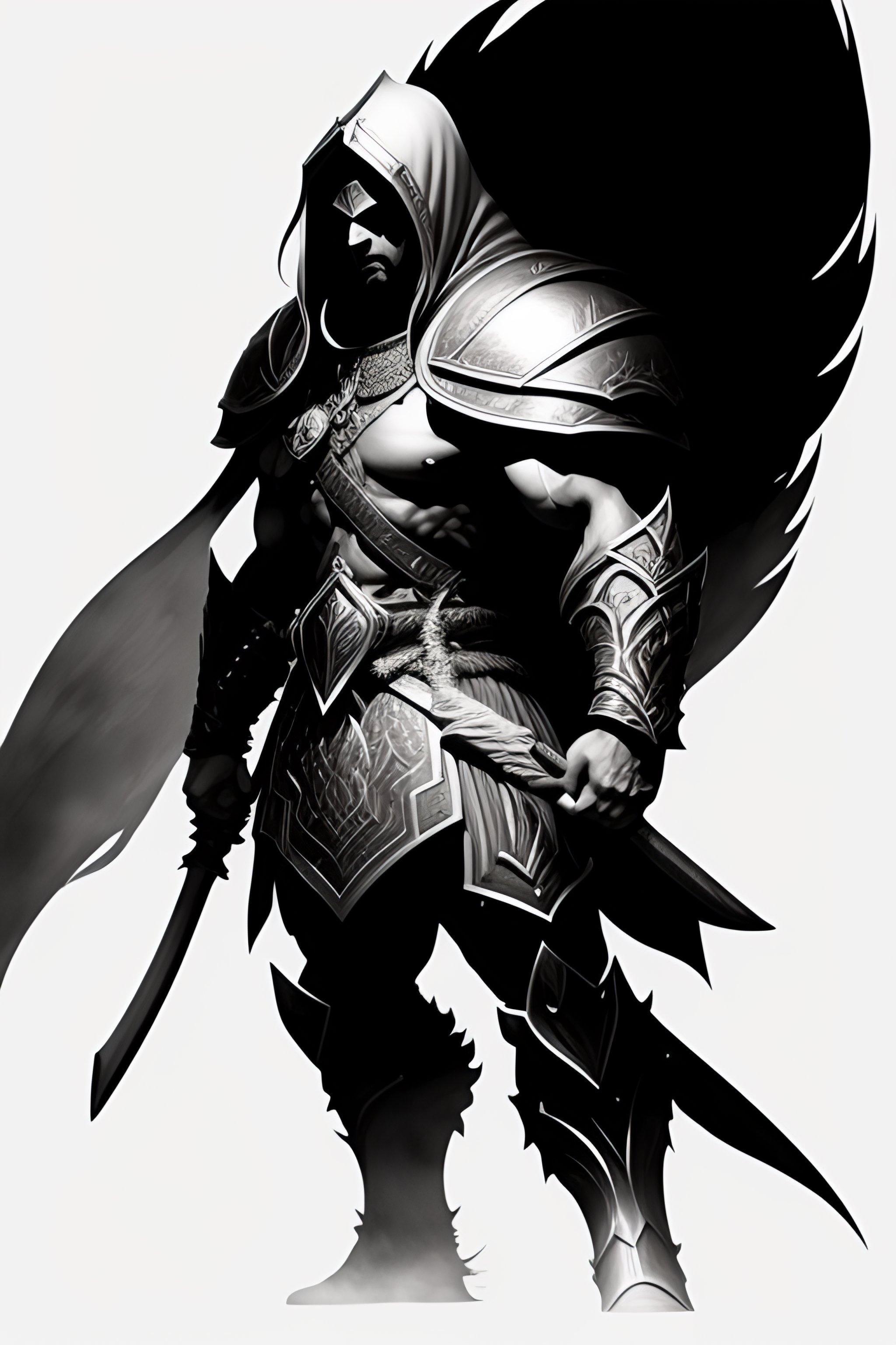 Lexica - Pencil drawing warior drawing artstation warrior white ...