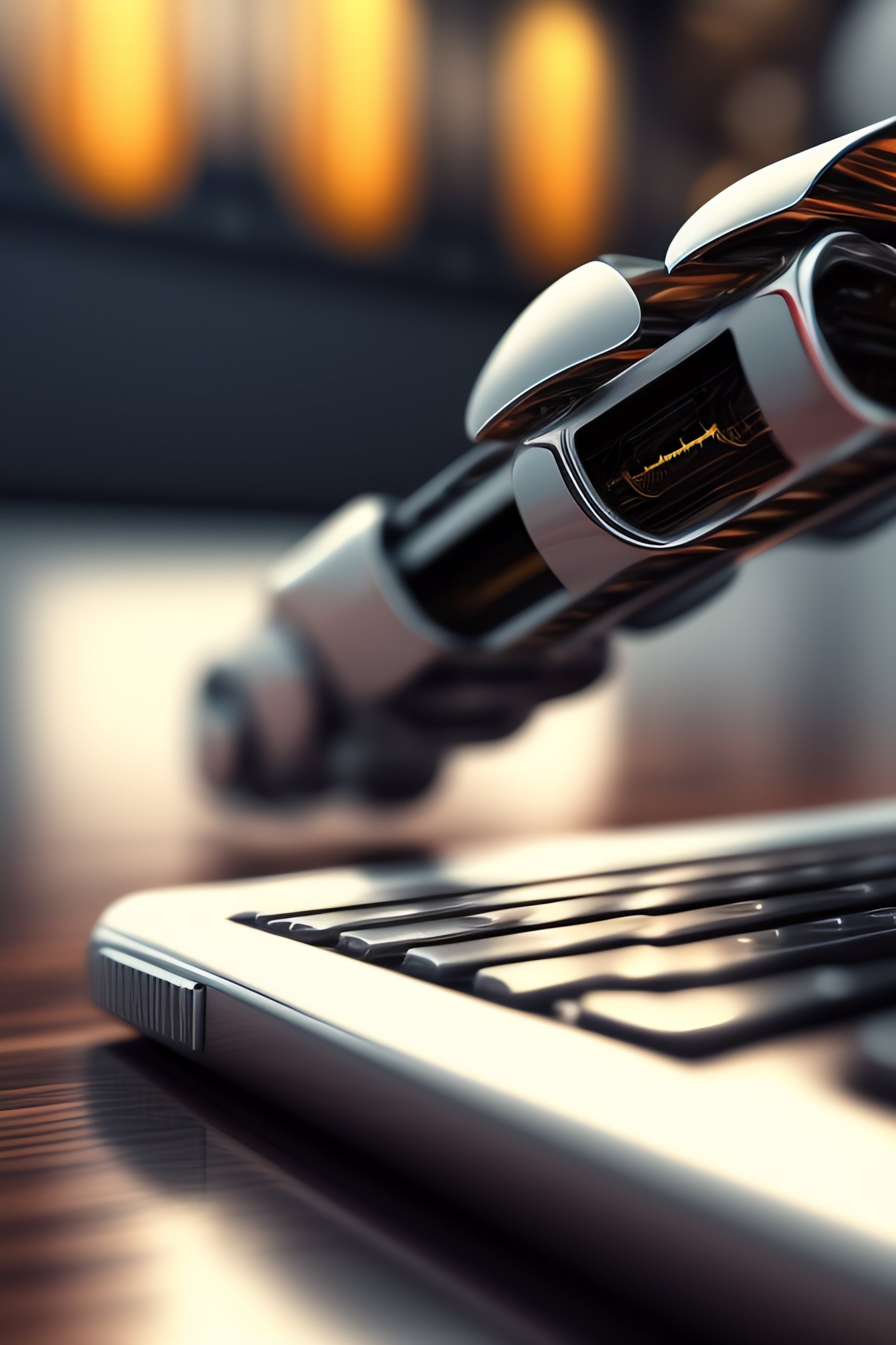 Lexica - Robot typing in computer realistc