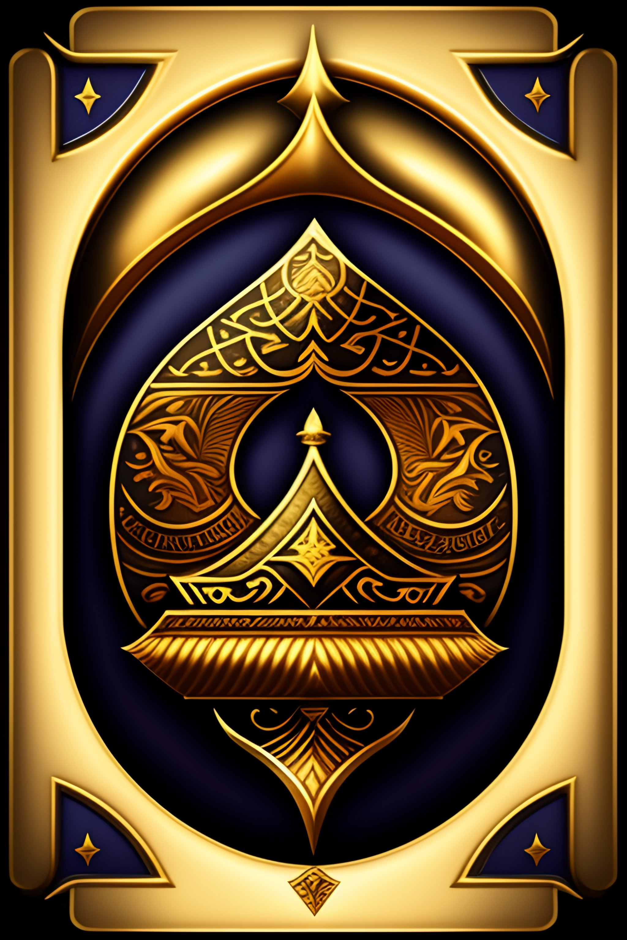 Lexica - Ace of spades card, egyptian symbol, atlantis