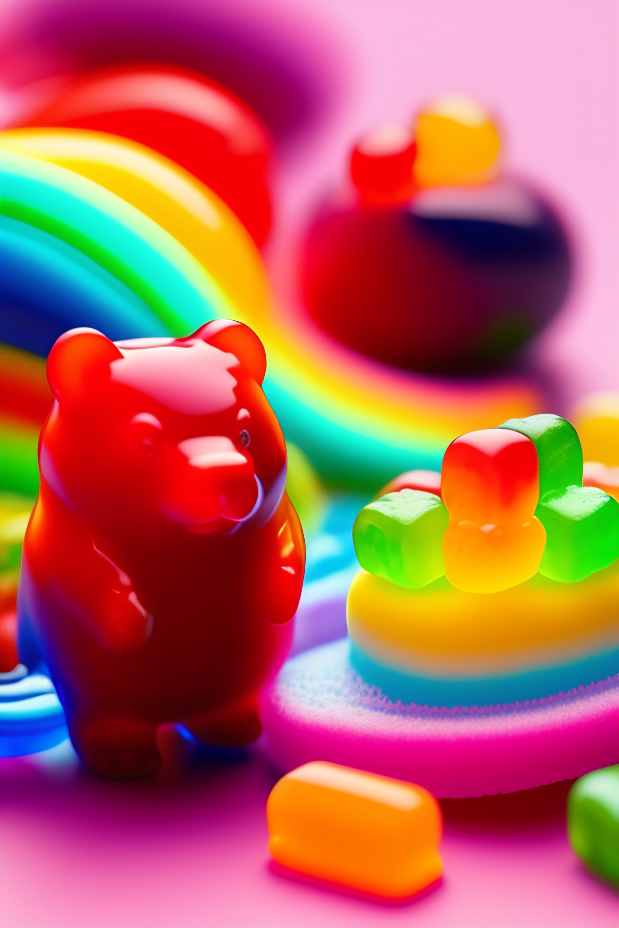 Lexica - In infinite dimension dreamworld with gummy bears and candy ...