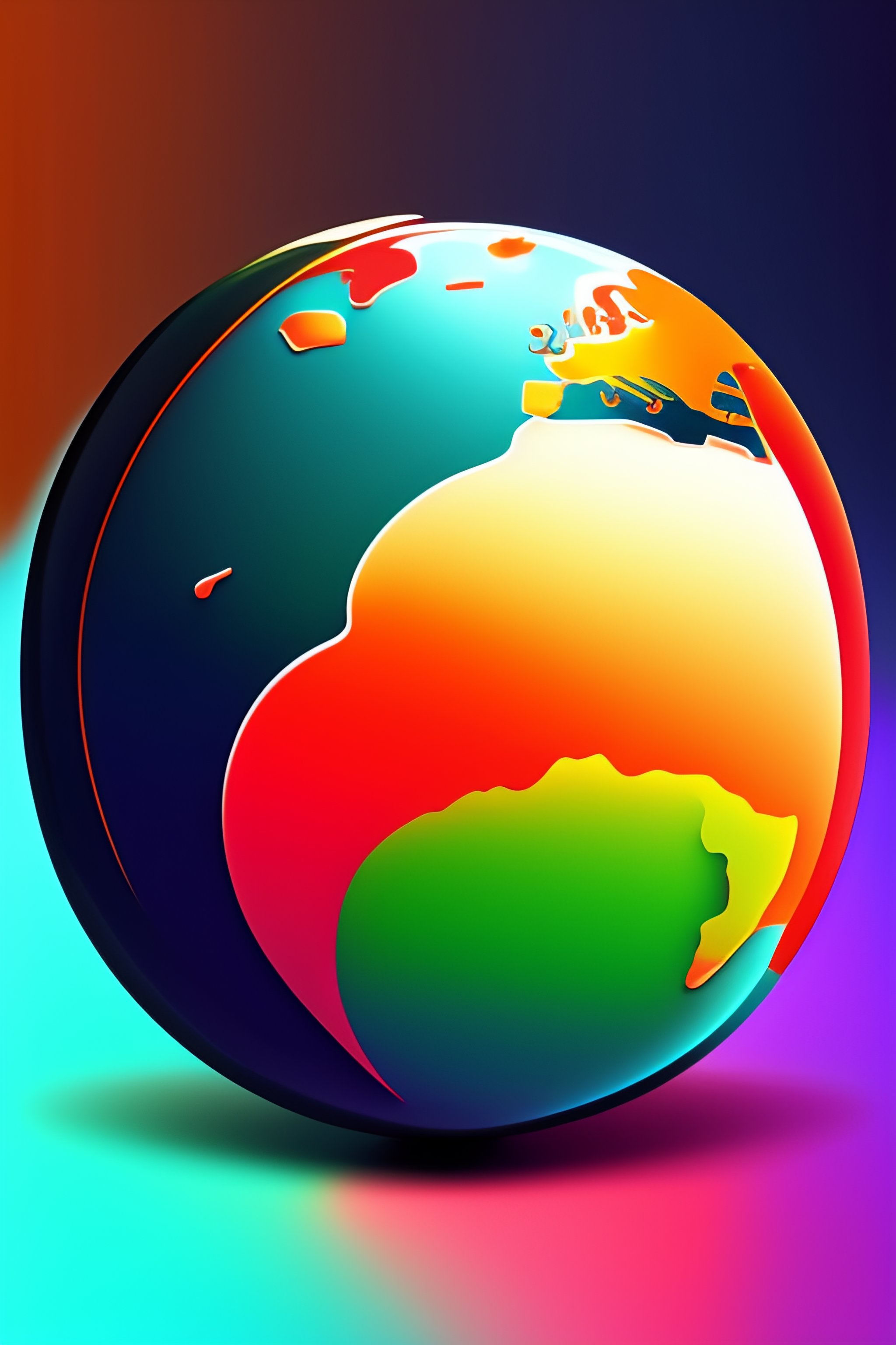 Lexica - Earth globe with layers, clean lines, simple vector art, 2d ...