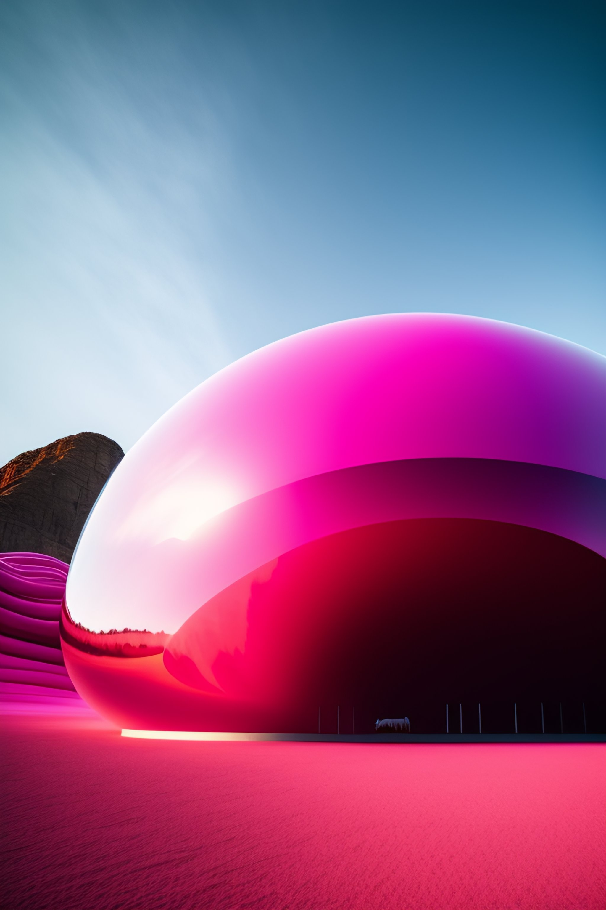 Lexica - A strange huge translucent pvc inflated organic architecture ...