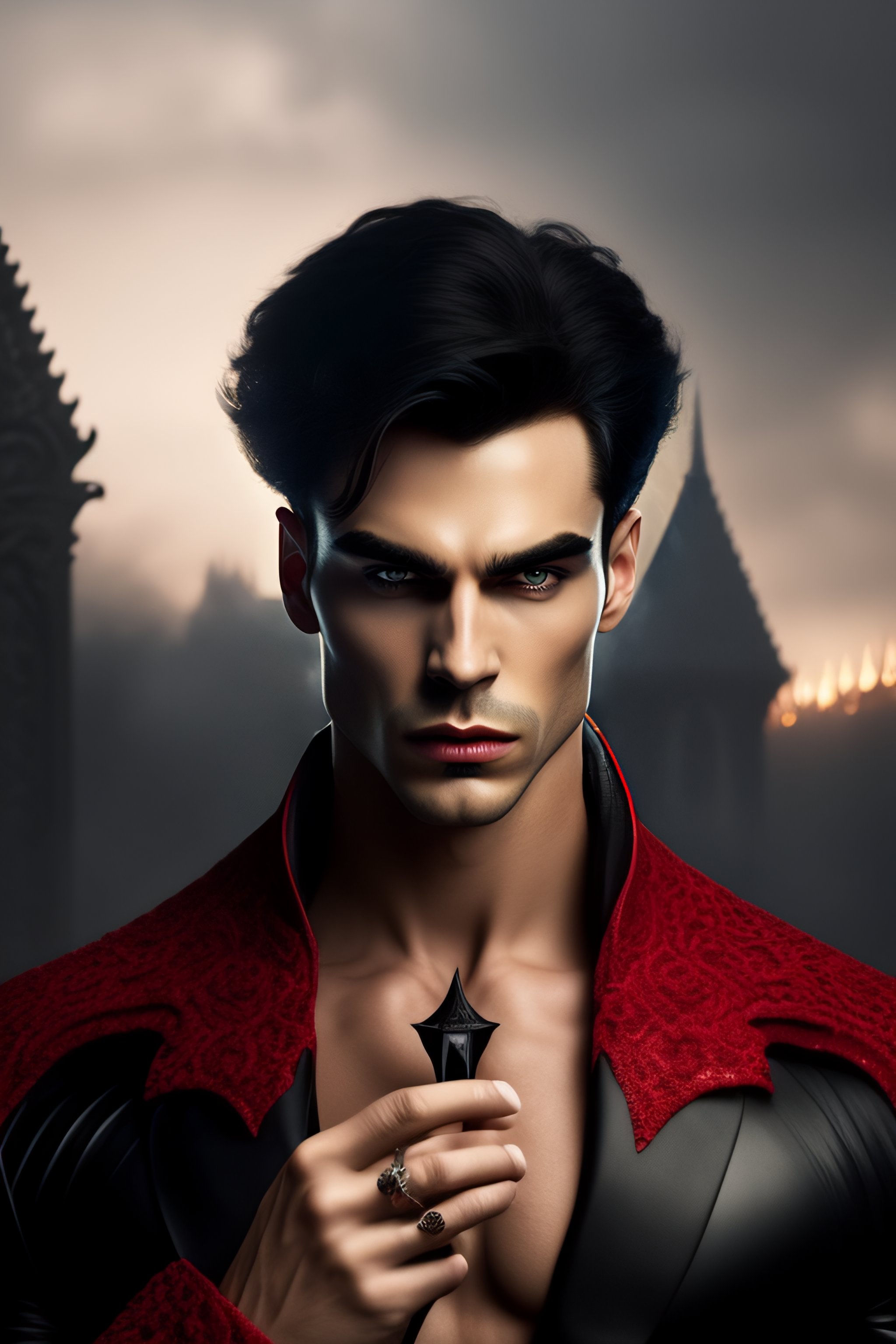 Lexica - Male vampire with long, sharp and black fingernails