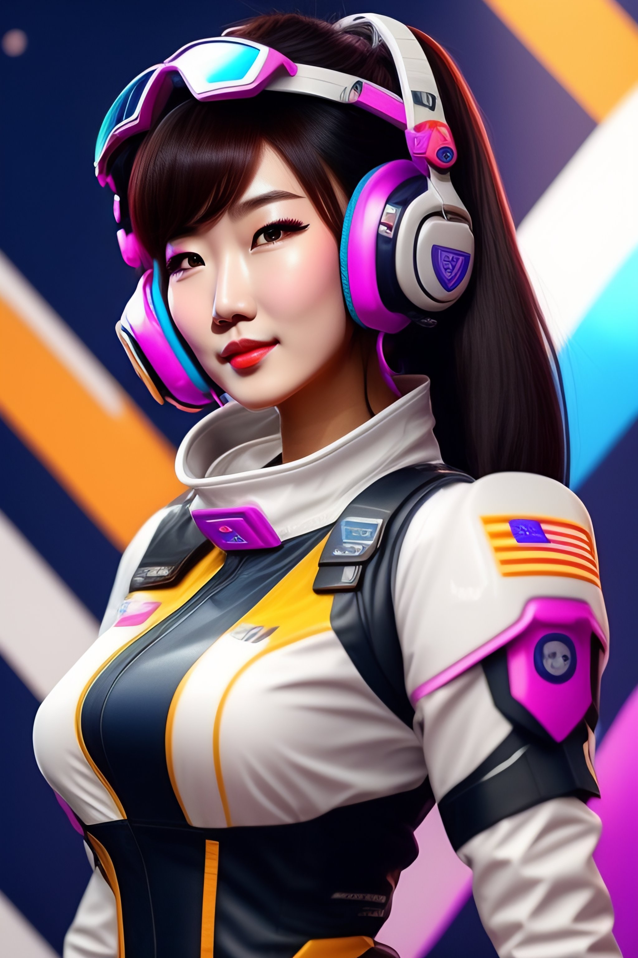 Lexica - D.va in overwatch, korean girl pilot