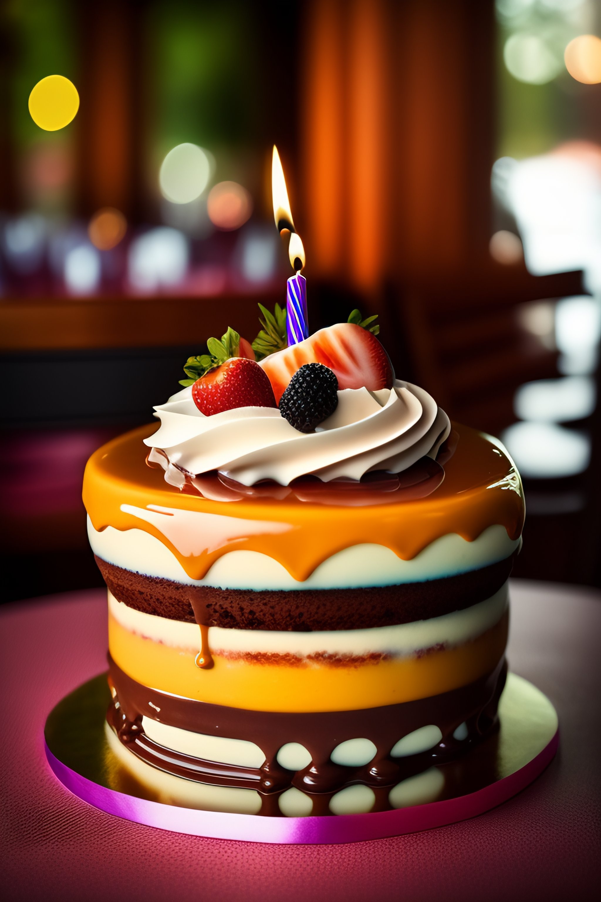 Lexica - Birthday cake for restaurant five year celebration