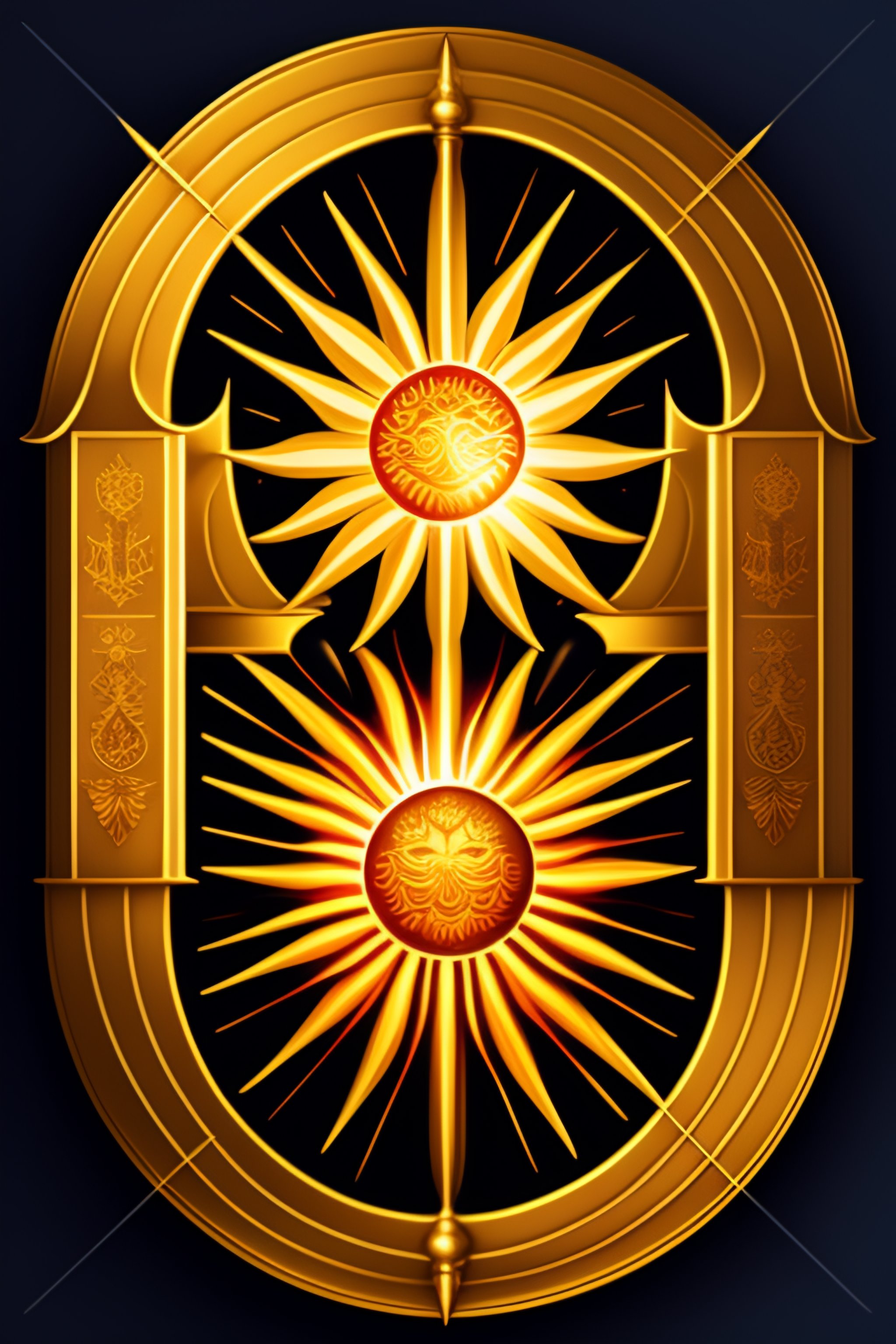 Lexica - Coat of arms with the sun, ancient, illustration, medieval, hq ...