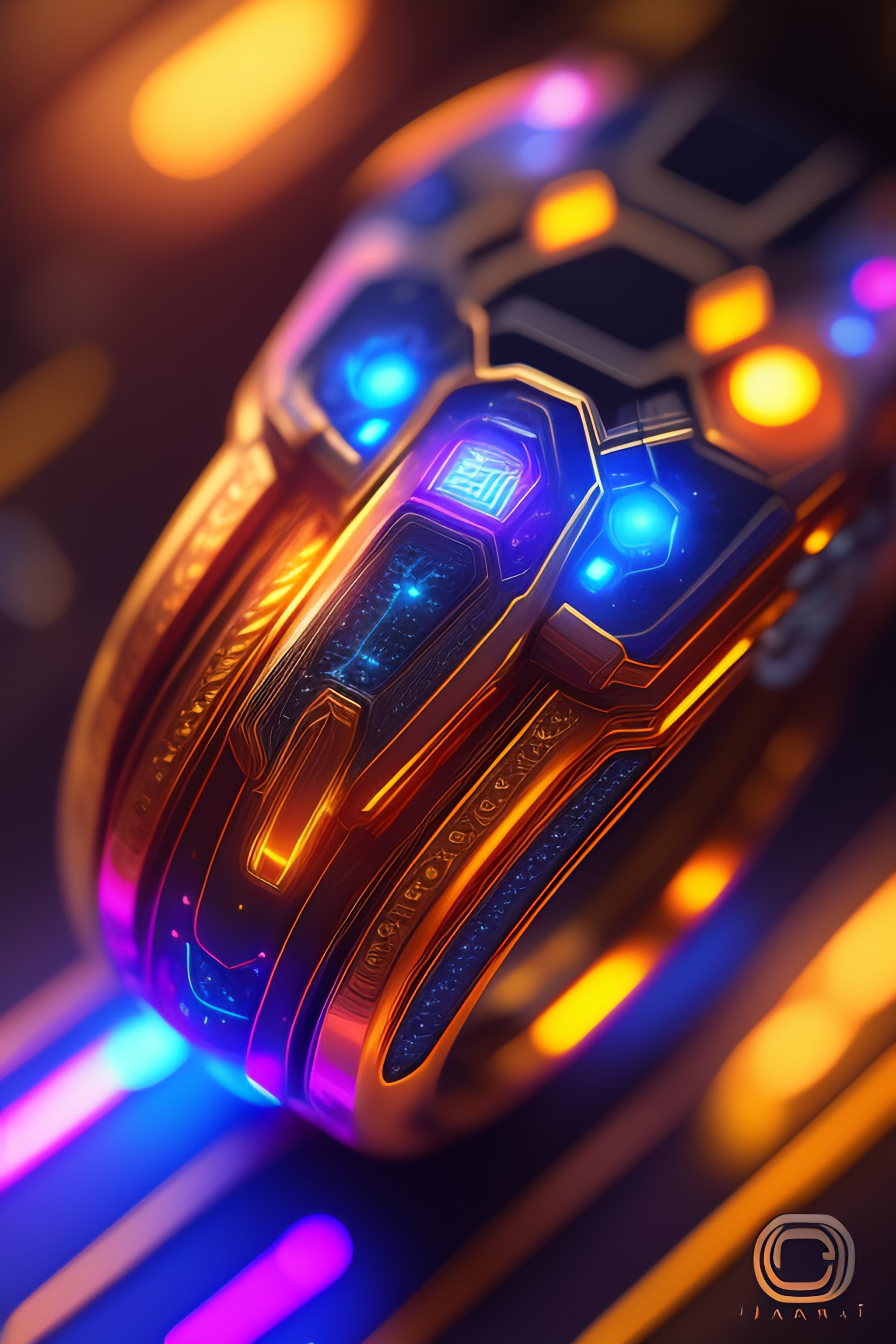 Lexica - Ultradetailed illustration of a mechanic gauntlet with palm ...
