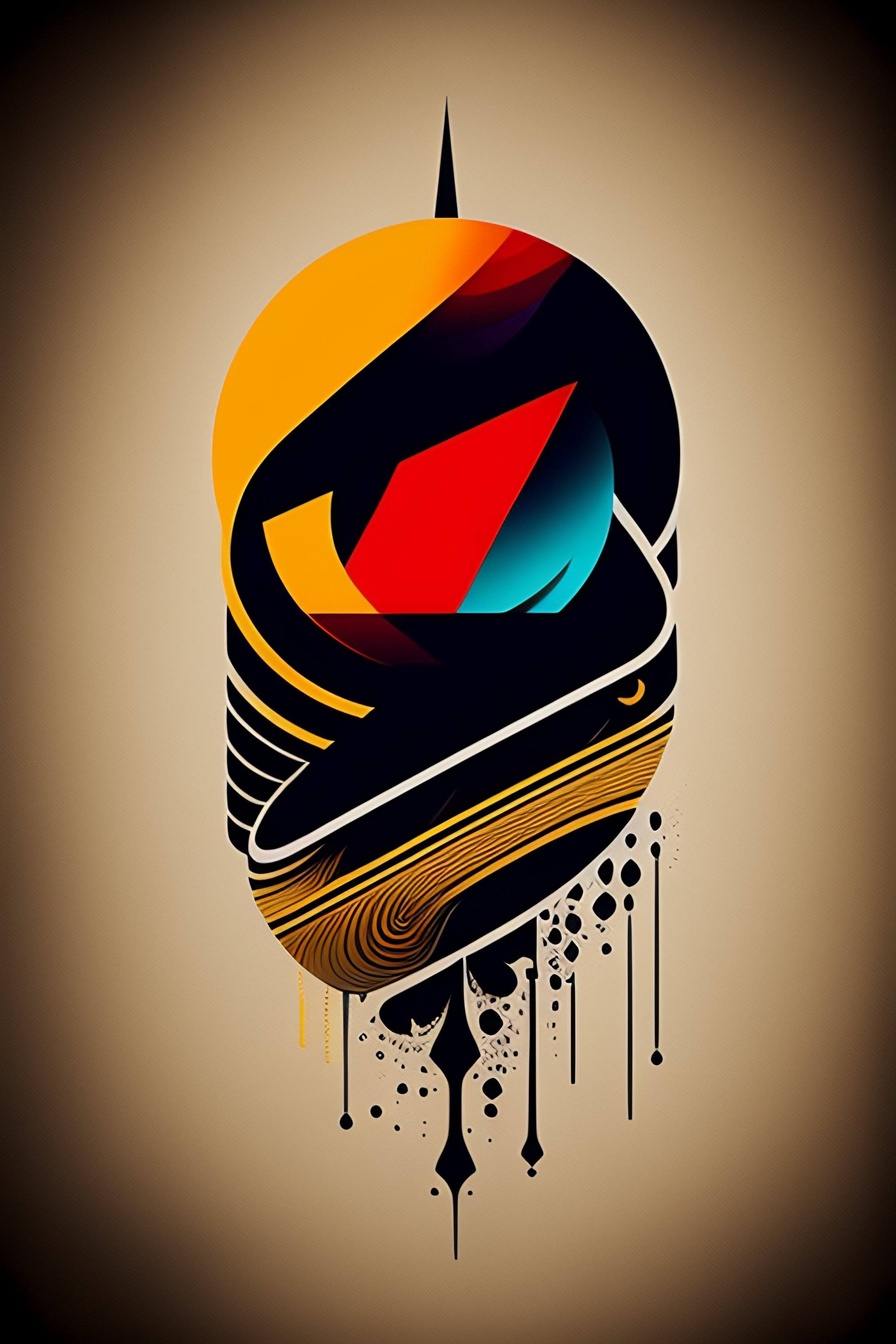 Lexica - The symbol of tattoos, animated character, in 3 colors, brave ...