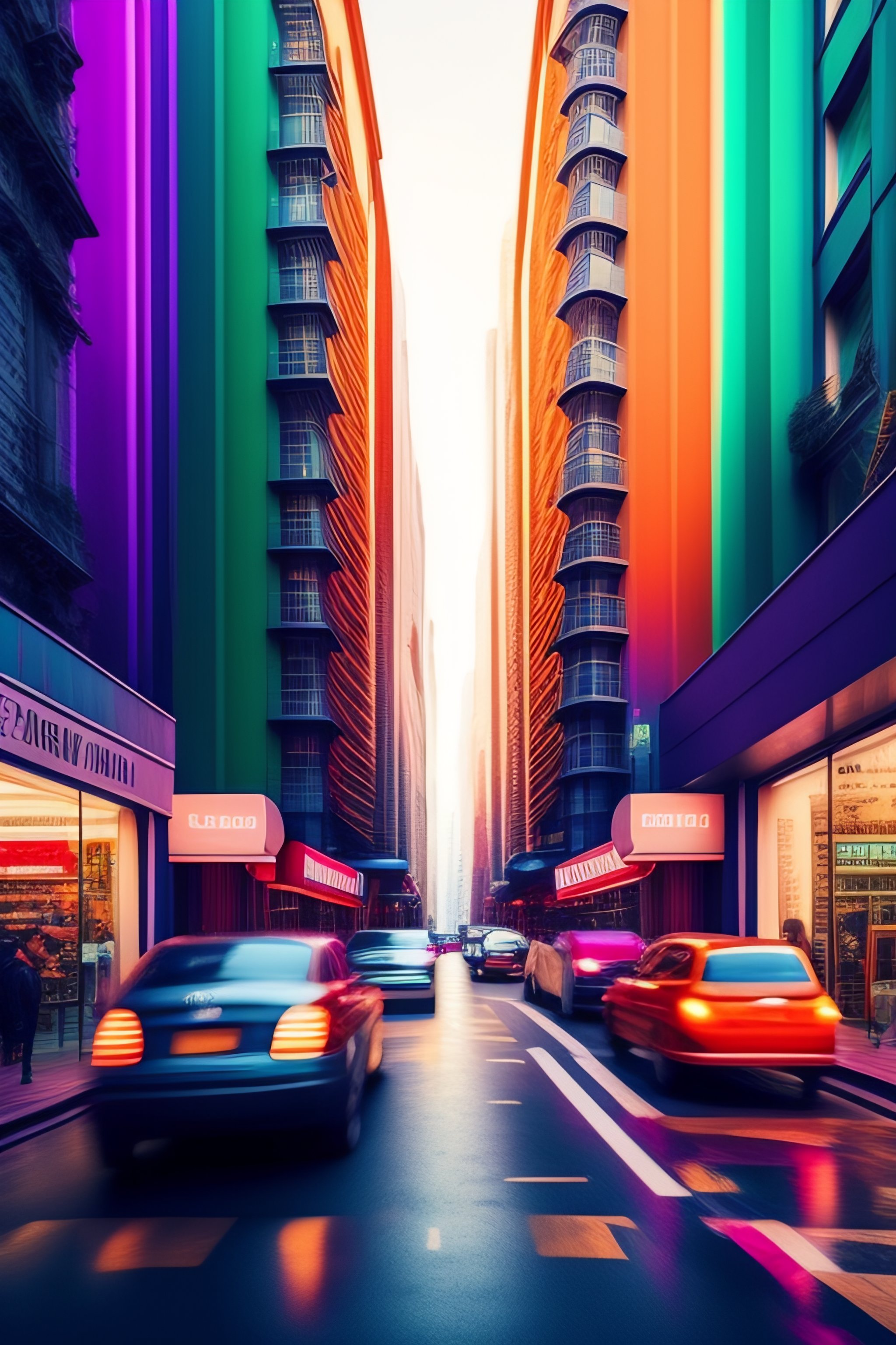 Lexica - High-resolution colorpop image featuring a vibrant and ...