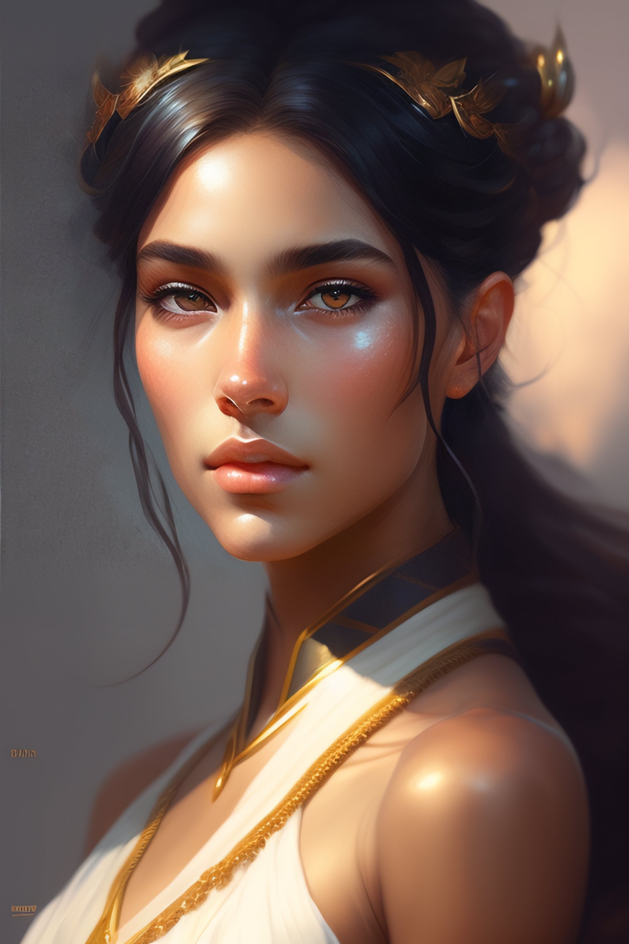 Lexica - A detailed portrait of the goddess of youth girl, by greg ...