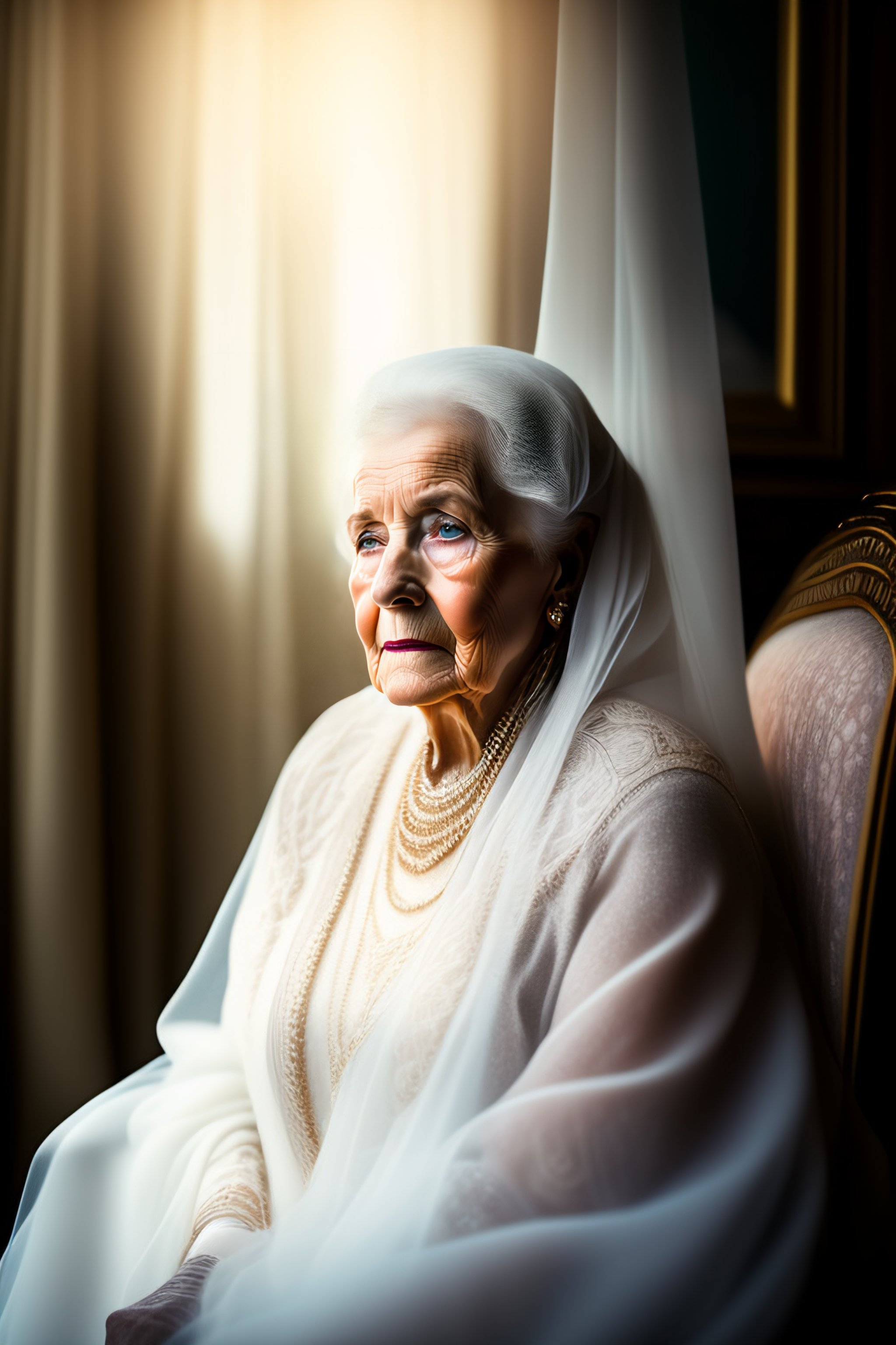 Lexica - An ultrarrealistic photo of a beautiful woman over 85 years ...