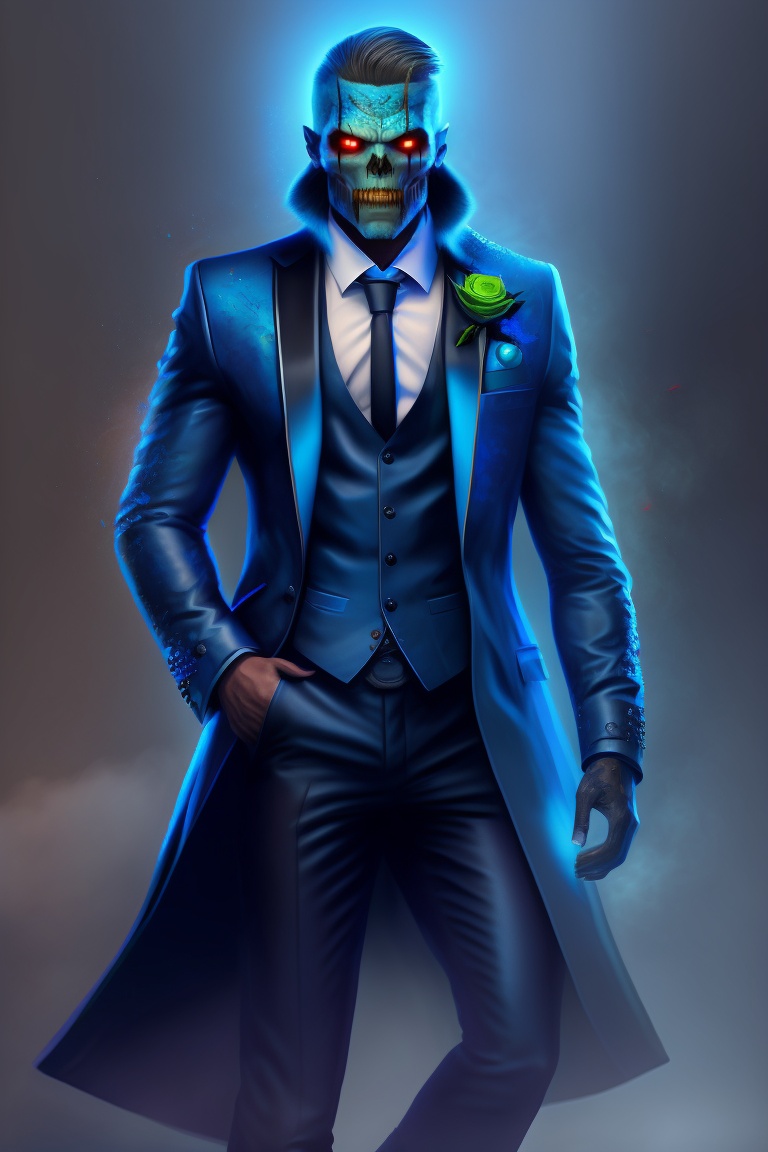 Lexica - Zombie, blue, black suit