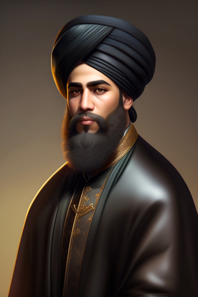Lexica - A turbaned, forward-looking Shiite Muslim cleric with a black robe