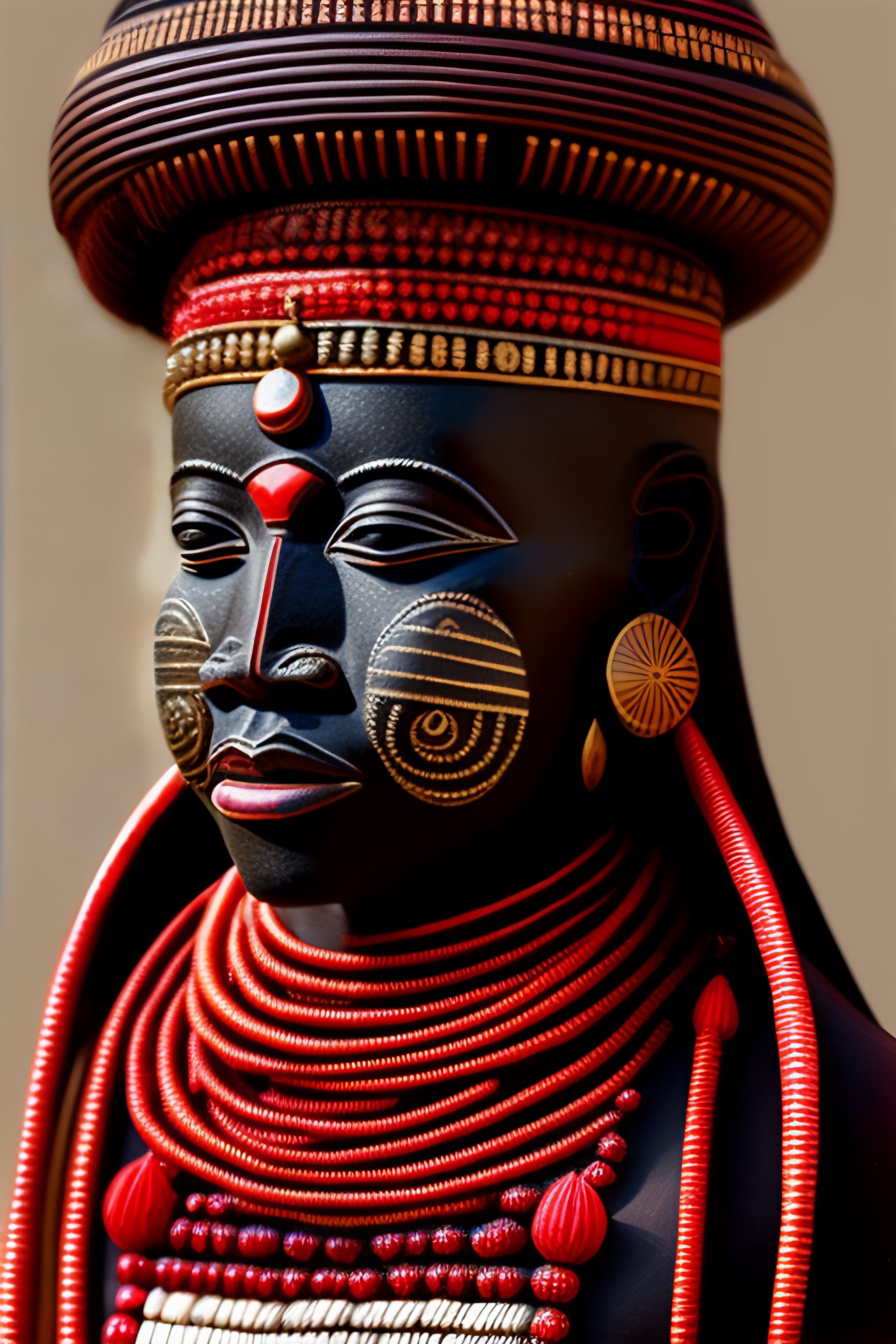 Lexica - Pencil ultradetailed sketch of the necromancer Benin ...