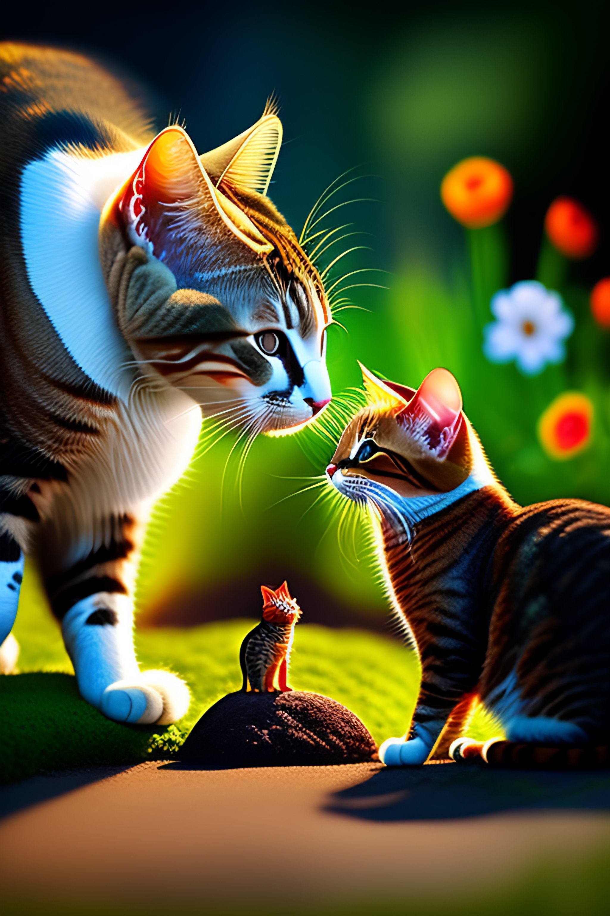 Lexica - Cat and mouse in the garden