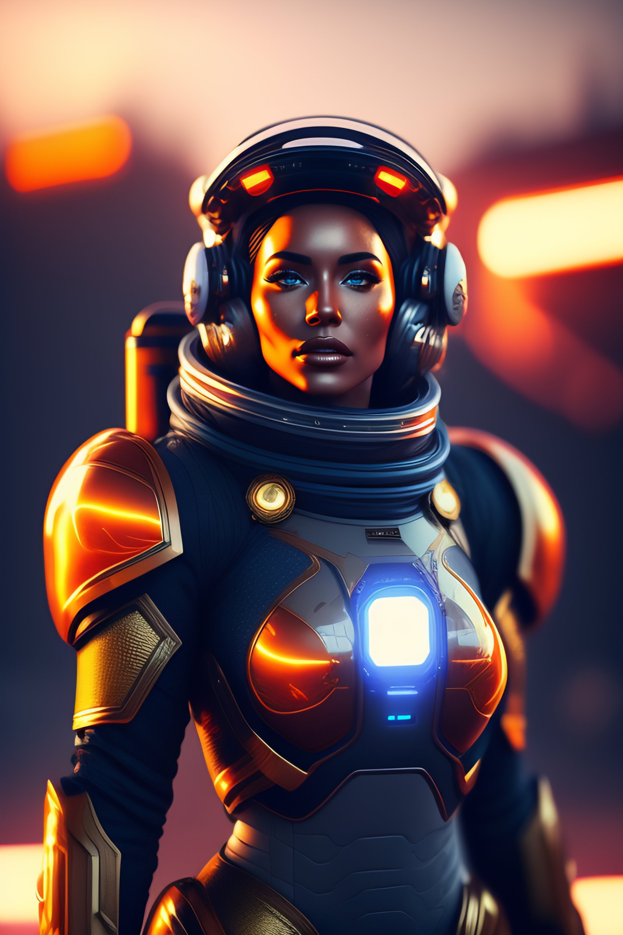 Lexica - Cyborg soldier astronaut, spce background, brutal, epic ...