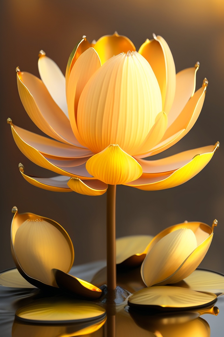 Lexica - The Holy Spirit inspires silence golden lotuses, golden lotus
