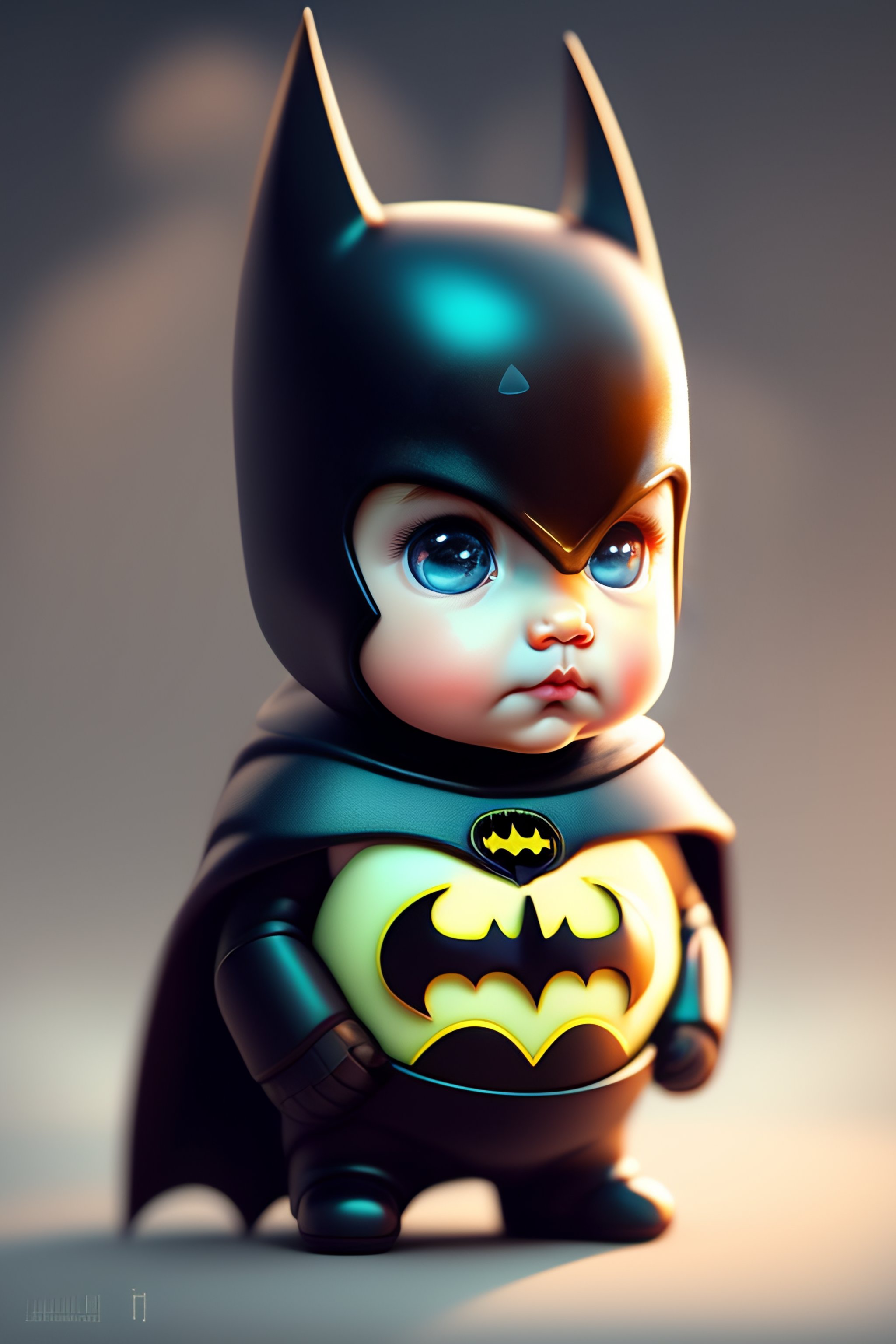 Lexica - Cute and adorable cartoon batman baby, fantasy, dreamlike ...