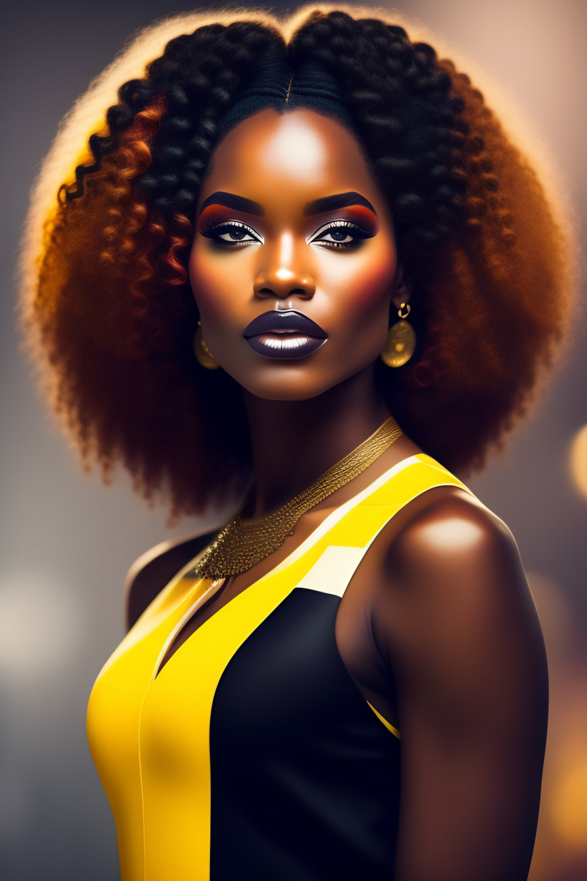 Lexica - Stunning African American girl style black history