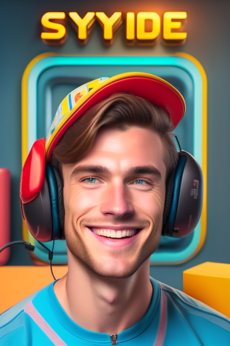 Lexica - A portrait of a STYDE YouTuber, setting on his studio in a ...