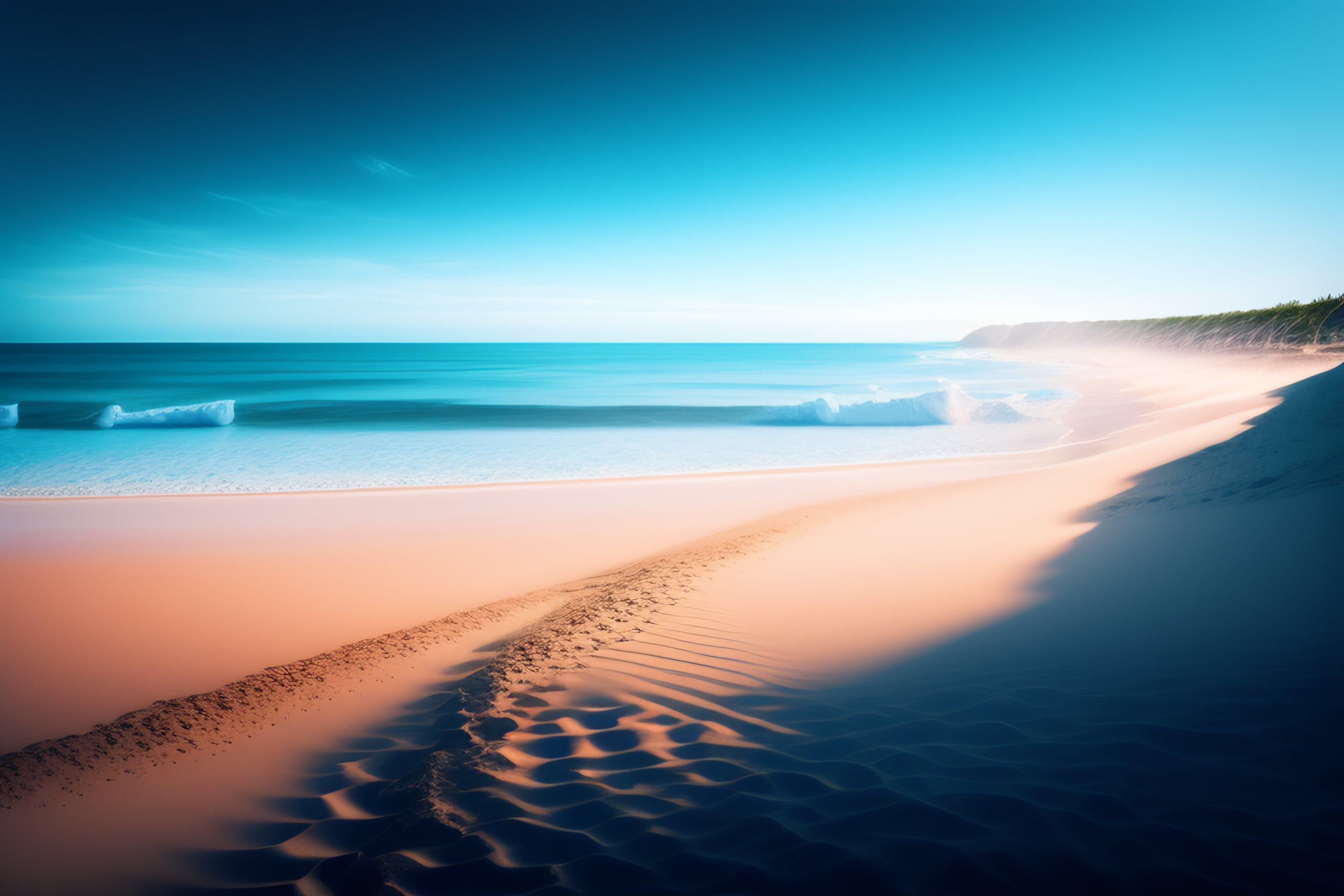 Lexica - Hellscape of the beach album cover, modern, film, soft ...