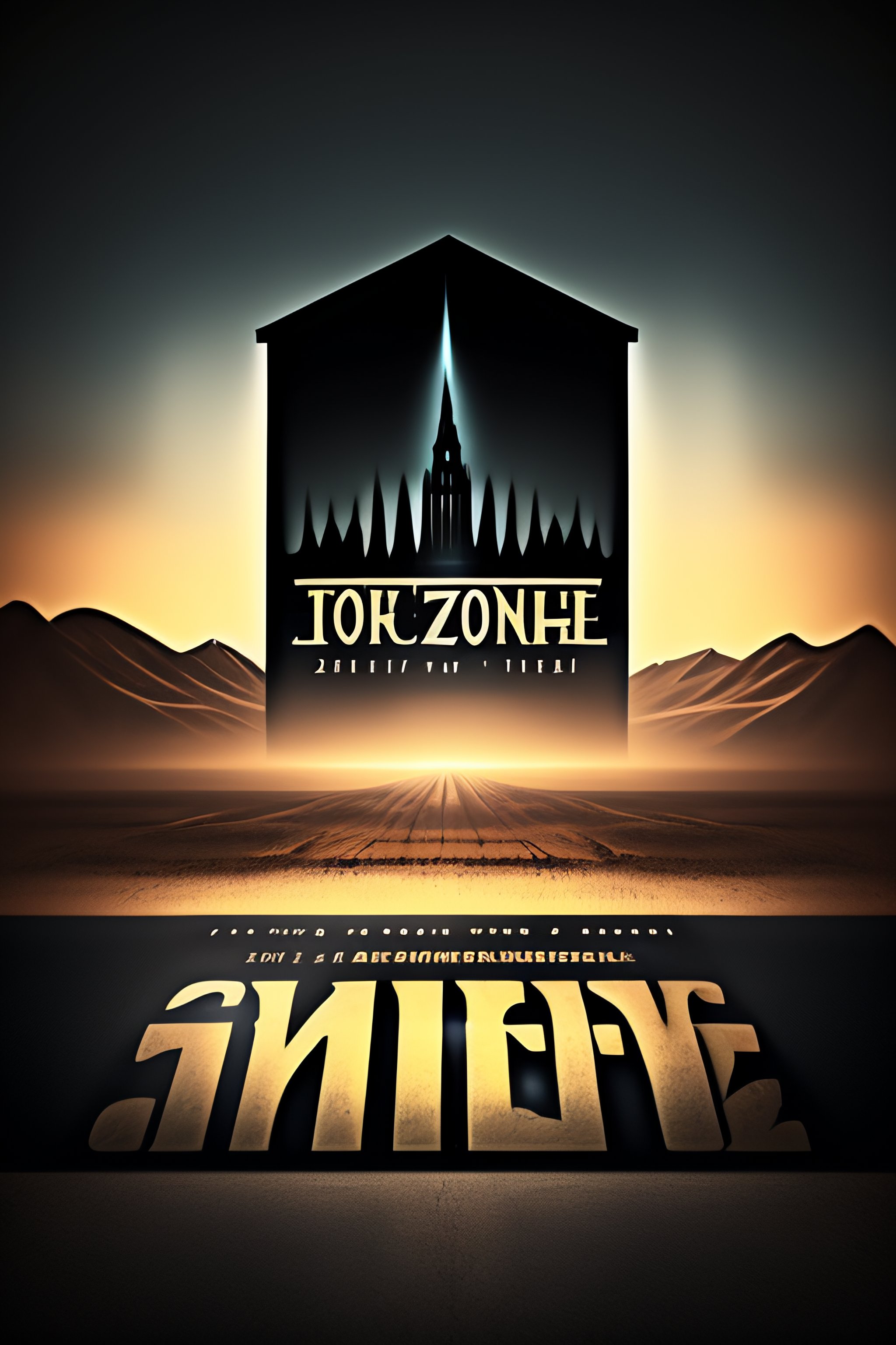 Lexica - Twilight zone style logo, something Strange, eerie, dark, unusual,