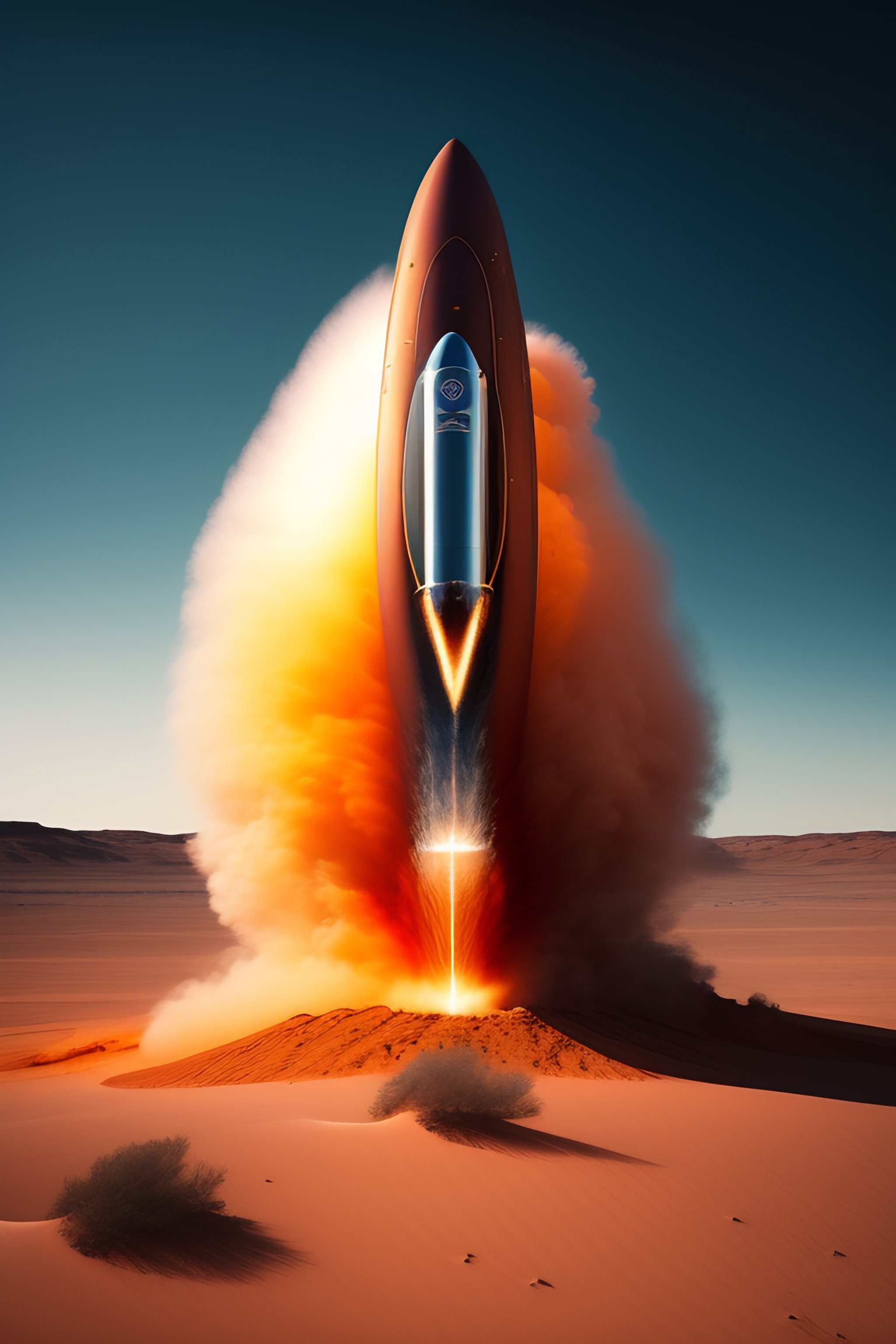 Lexica - Rocket exploding on venus