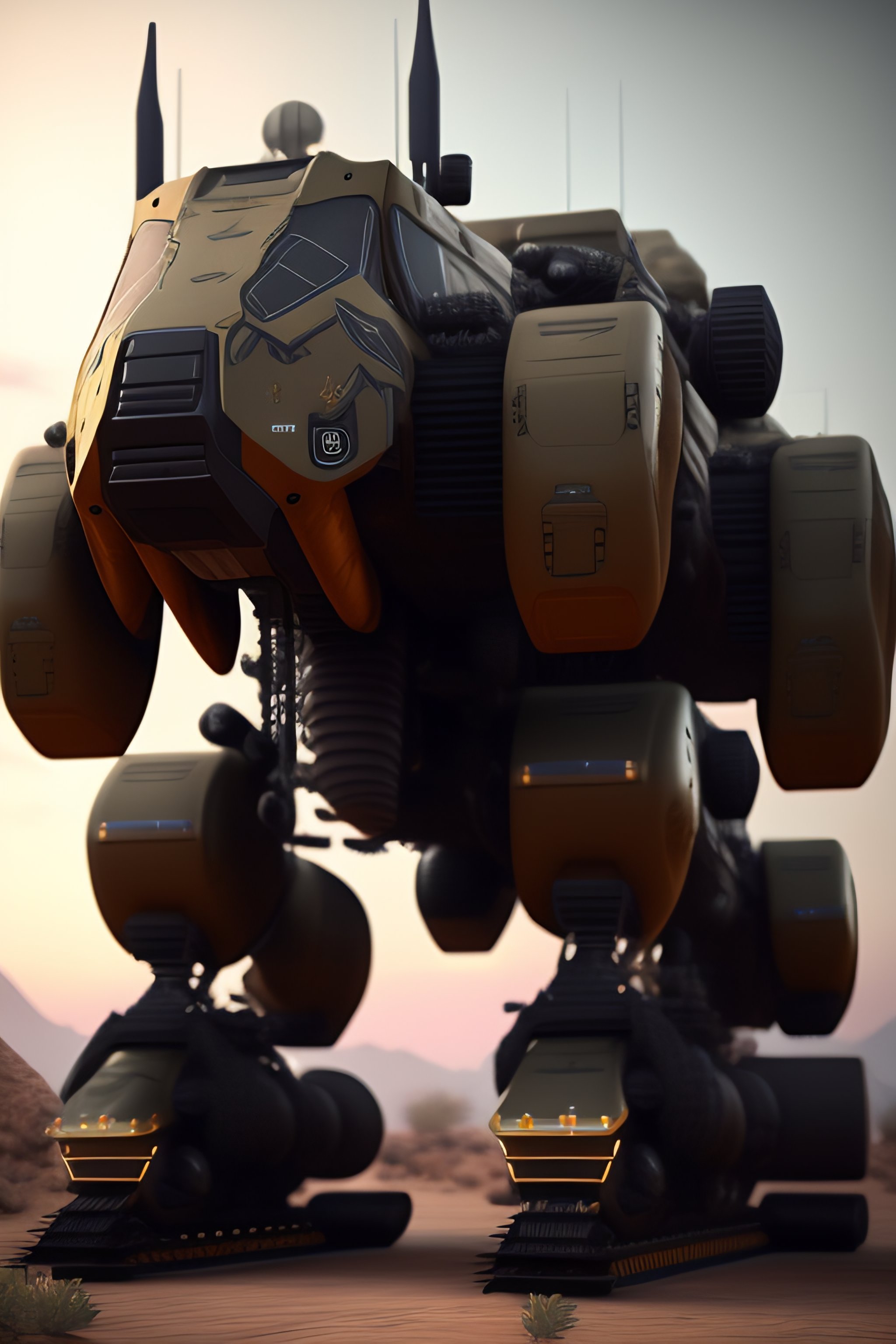 Lexica - Ultra realistic, ultra detailed, heavy armoured mech ...