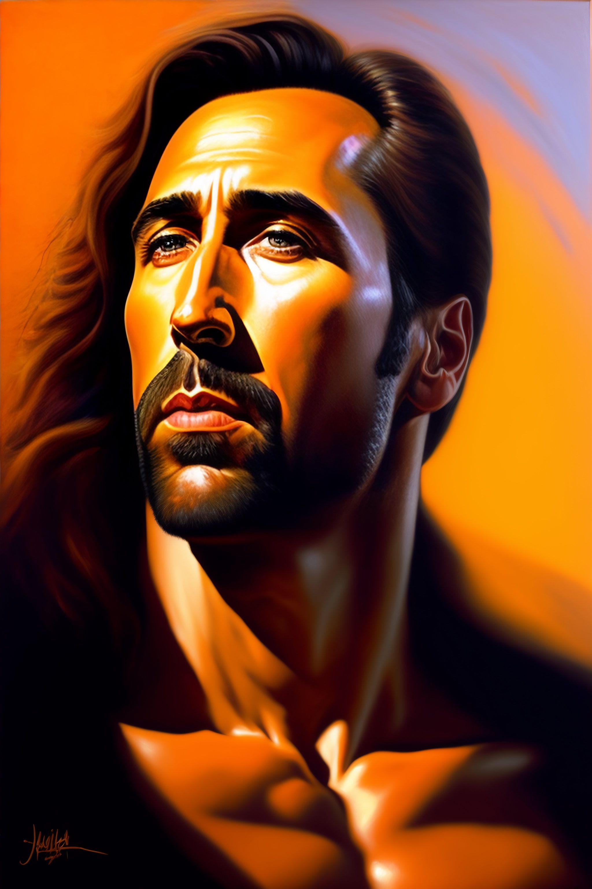 Lexica - Detailed portrait of Nicholas Cage, intricate, hyper detailed ...