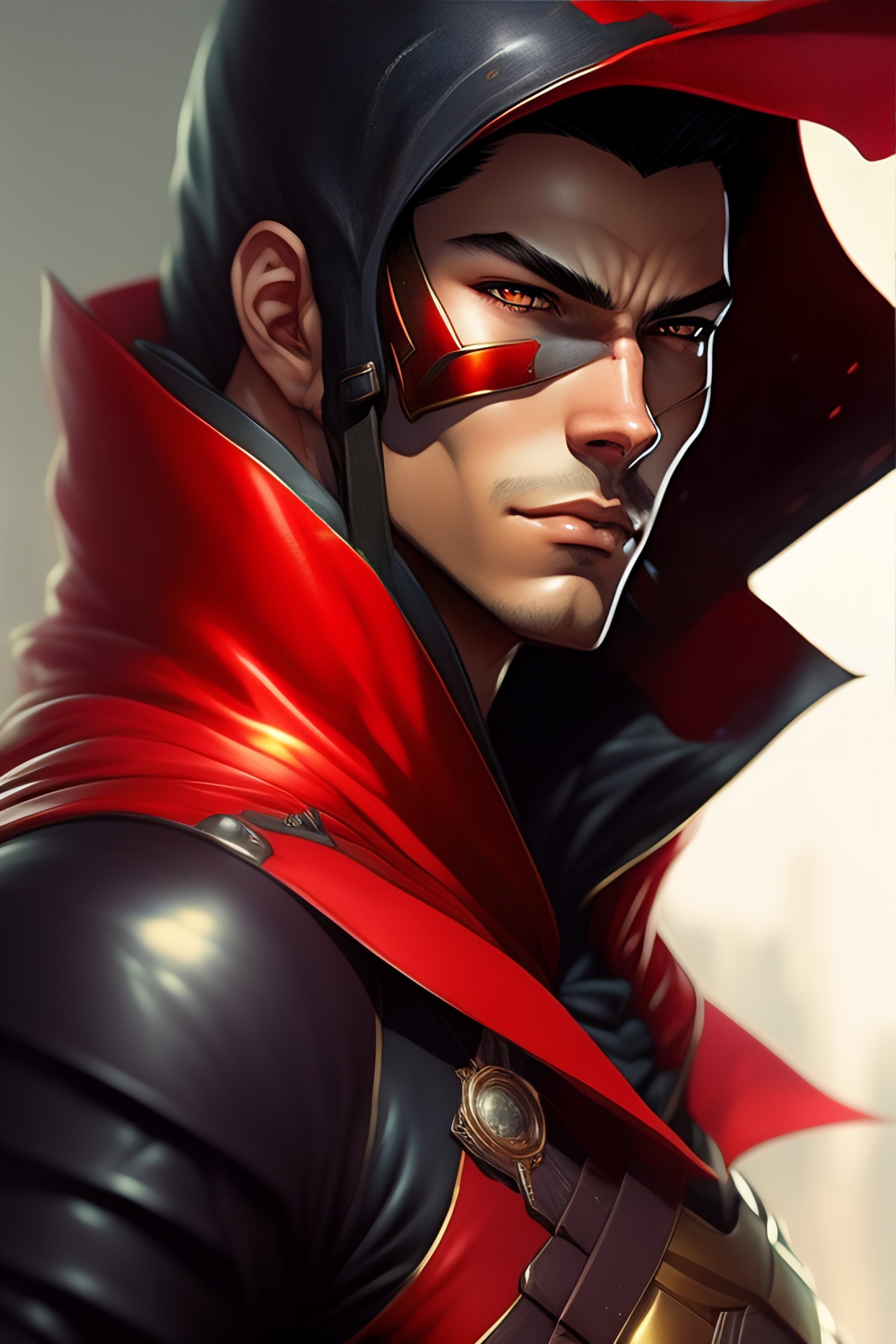 Lexica - Anime portrait of Red Hood wearing a Robin costume by Stanley ...