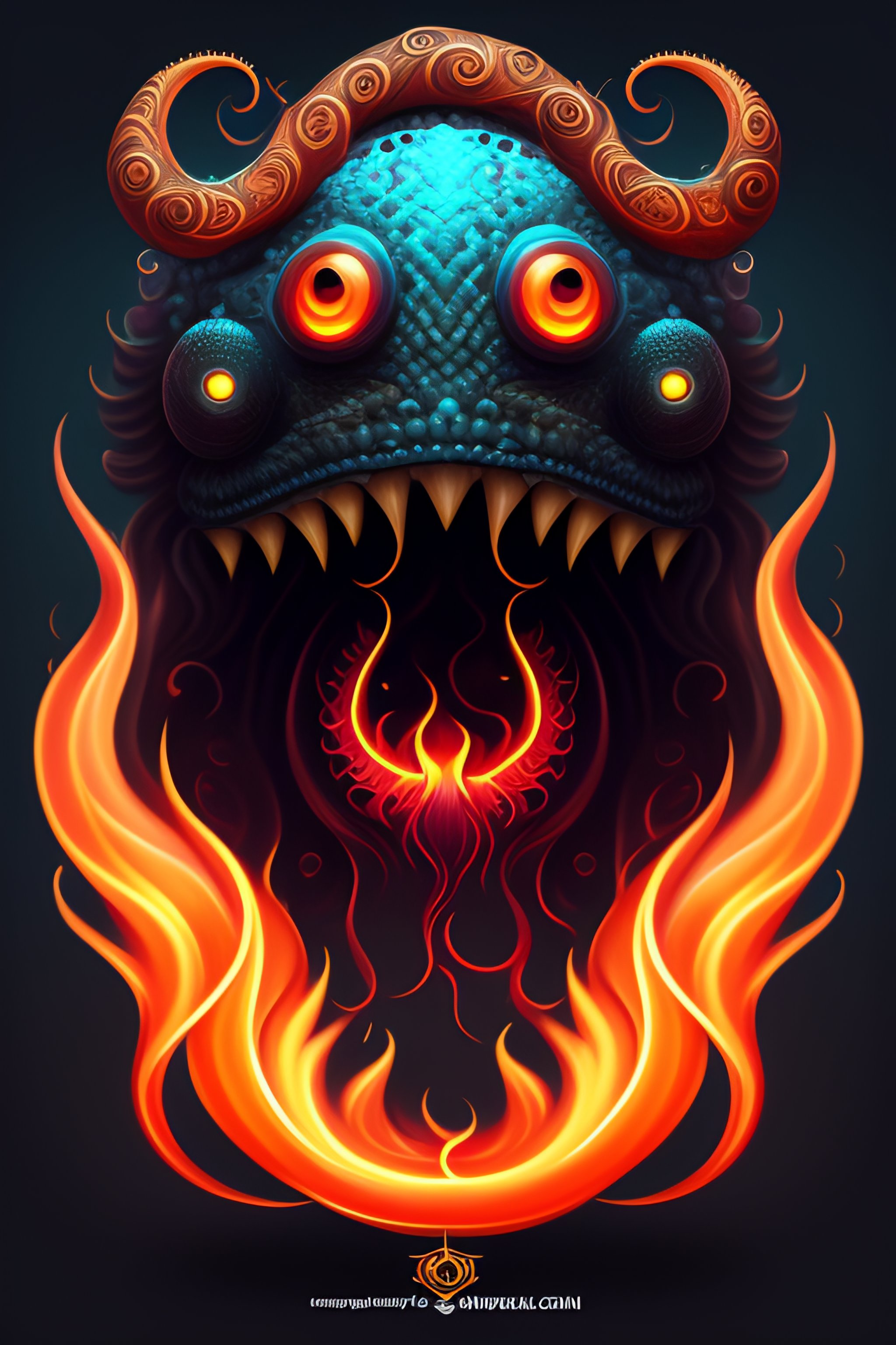 Lexica - Monster with 10 eyes, 3 mouths and 100 teeth, 5 tentacles and ...