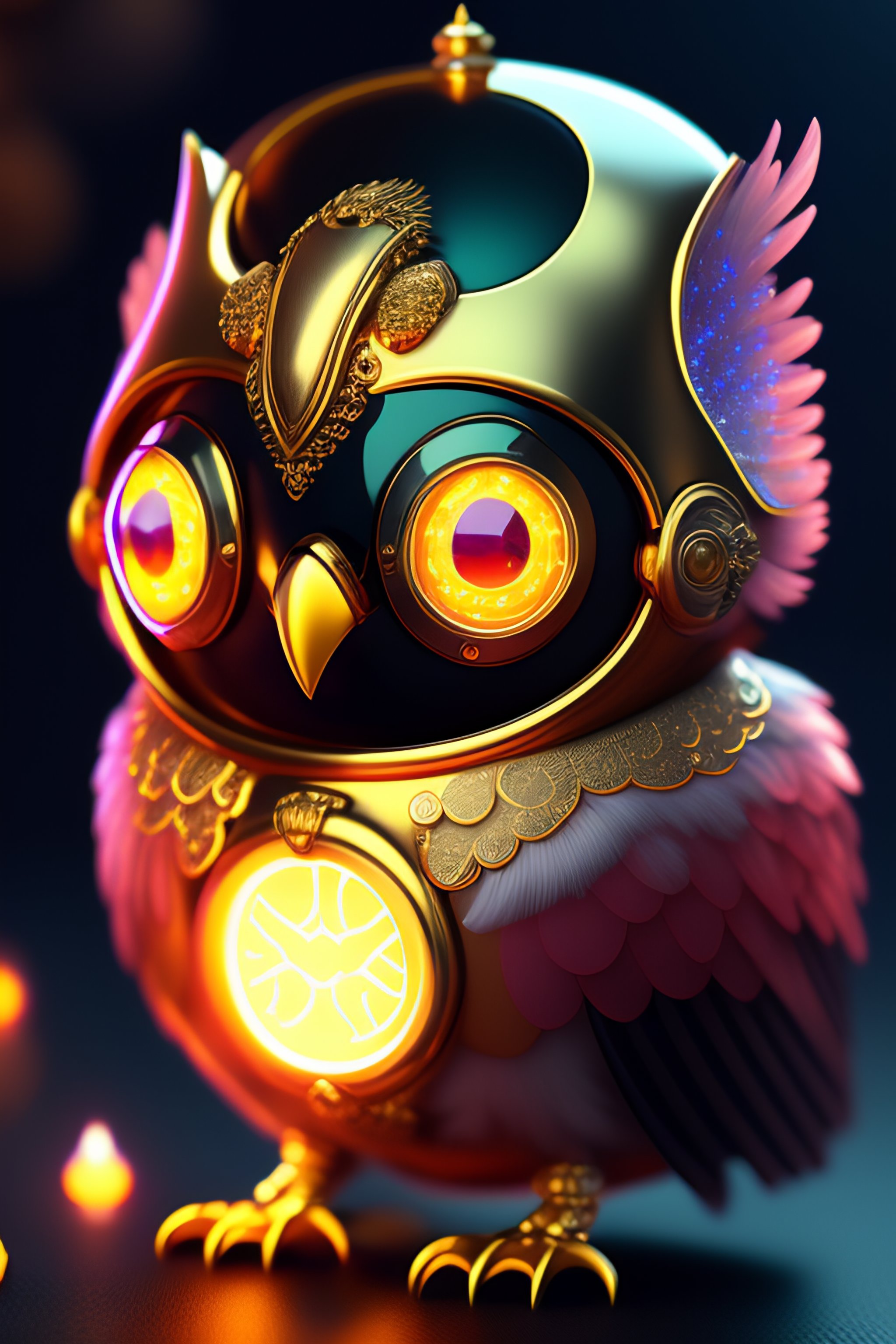 Lexica - A cute adorable portrait of a shiny steampunk clockwork baby ...