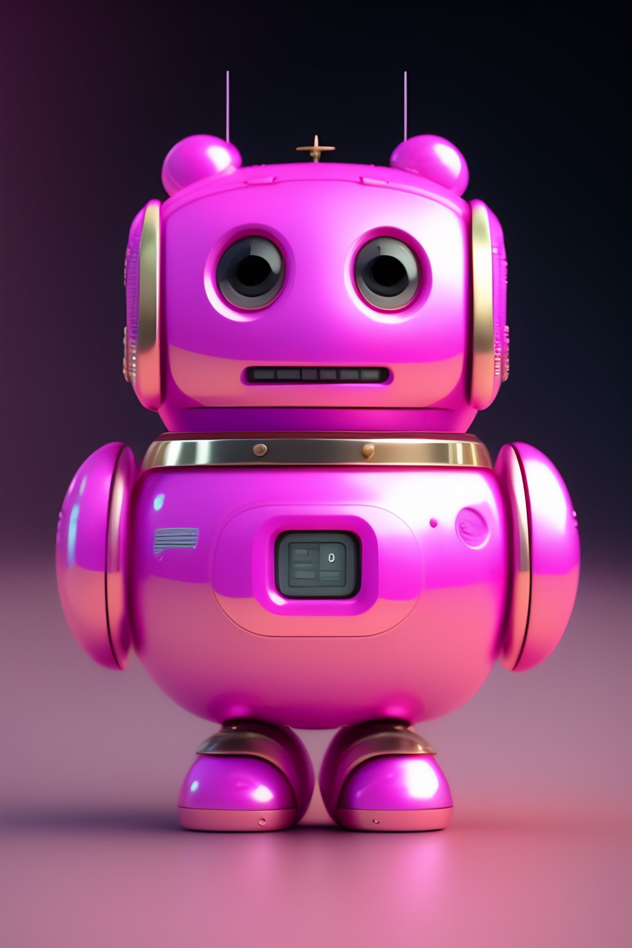 Lexica - 3d render of cute pink happy robot in astro suit by pixar ...