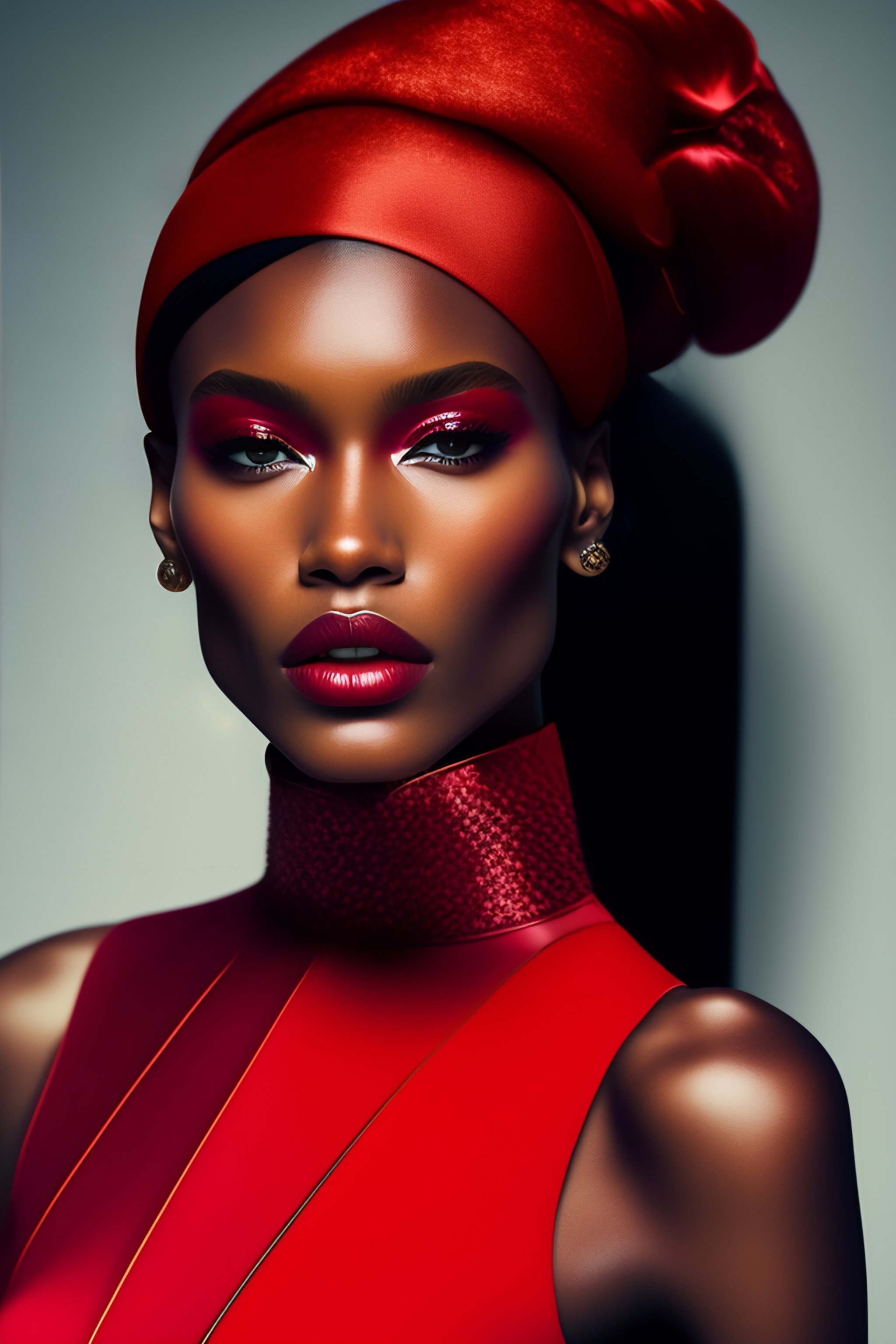 Lexica - Nick Knight's photograph of a female young fashion model who ...