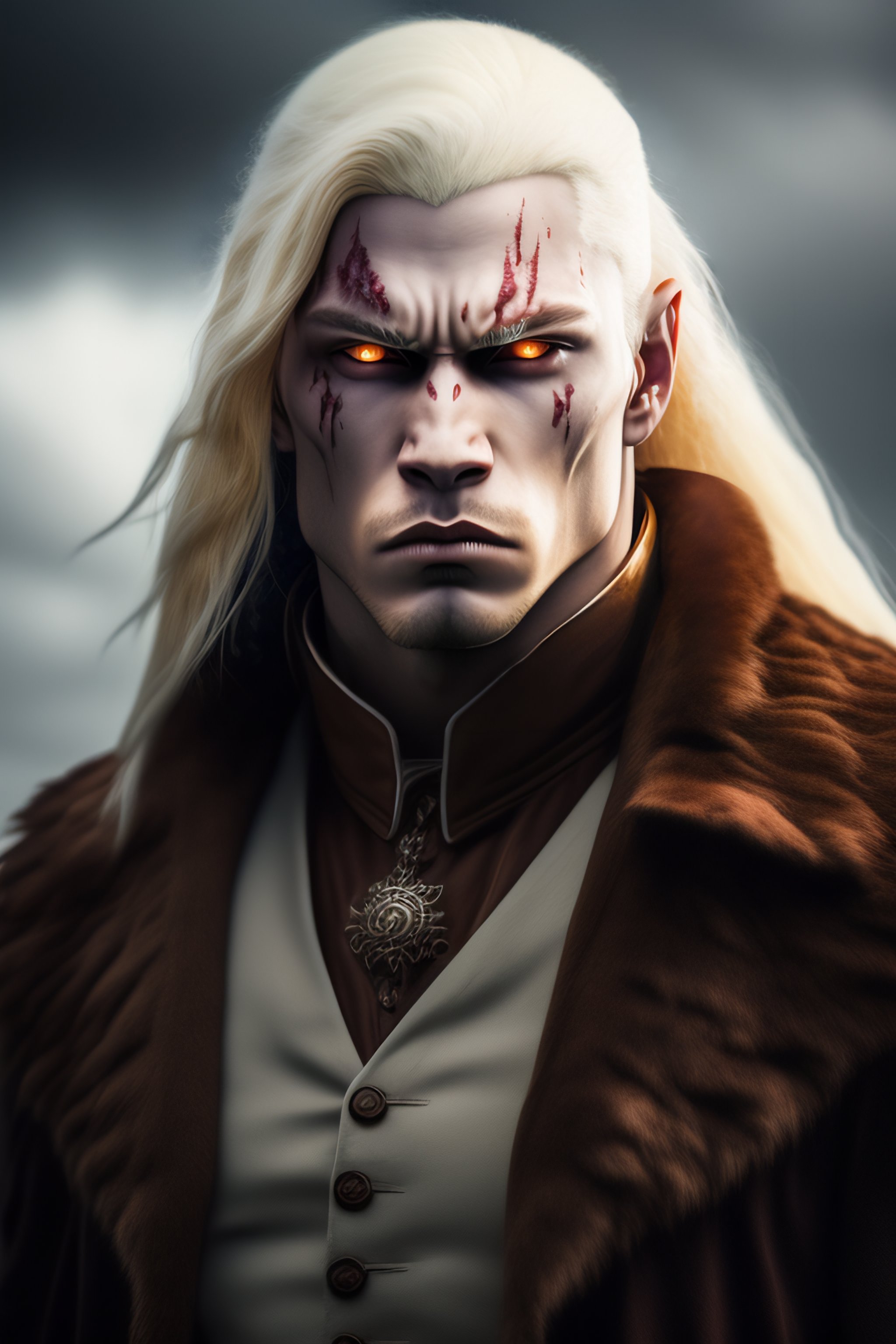 Lexica - Blind, cloudy eyes, detailed photography, albino, werewolf ...