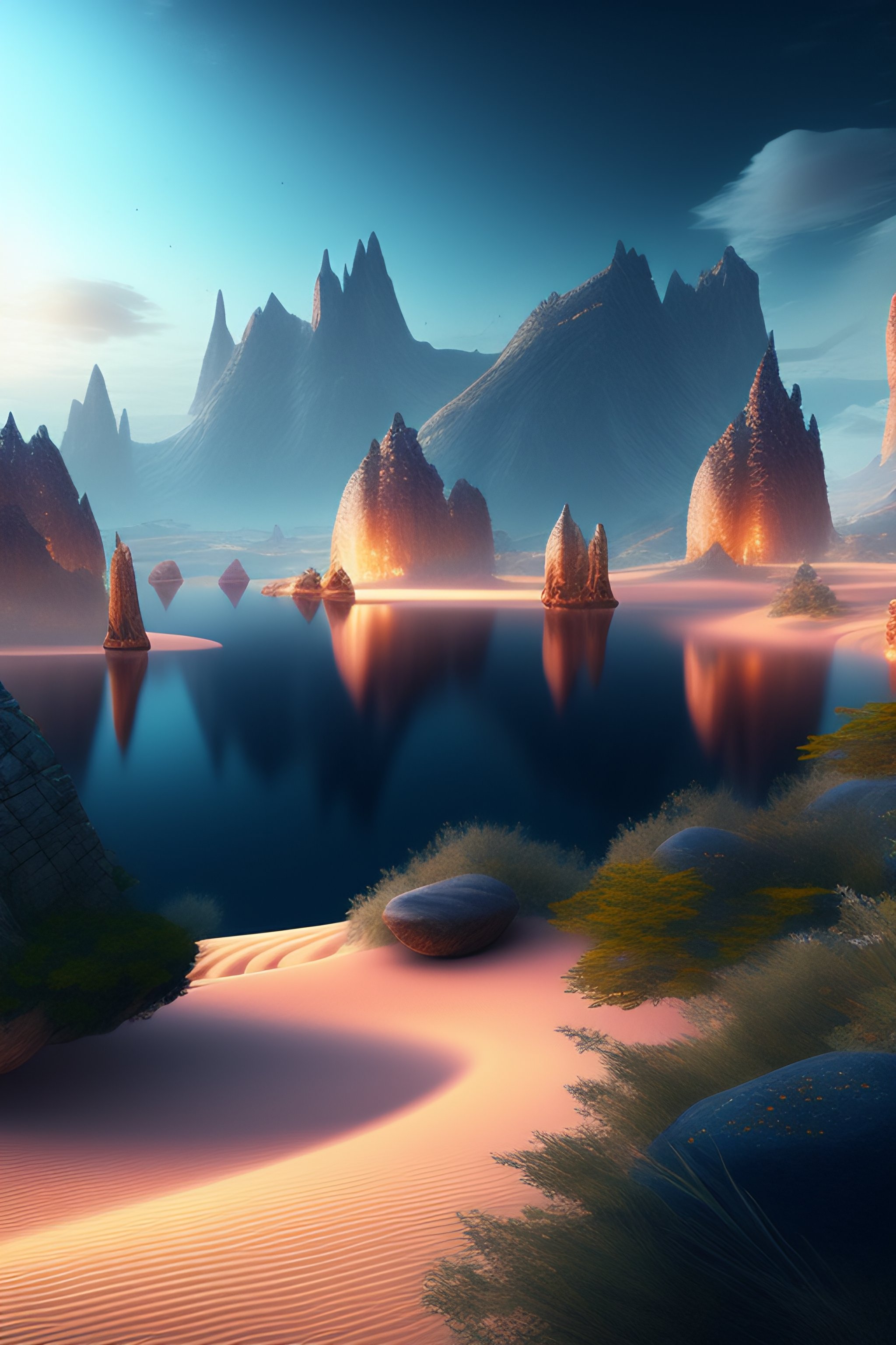 Lexica - Generate a digital image of a unique and magical setting using ...