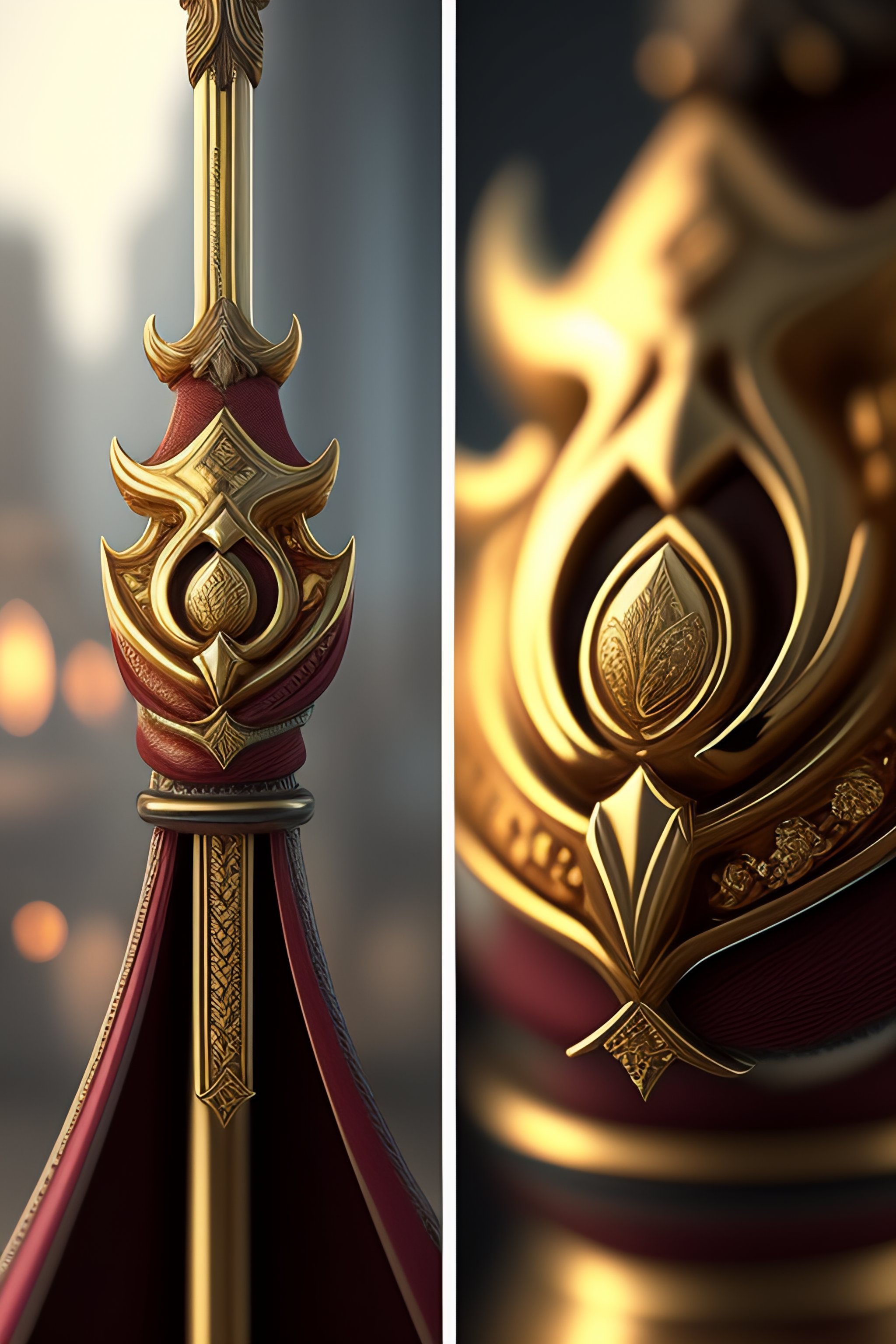 Lexica - Realistic concept art of magic infused longbows weapon ...