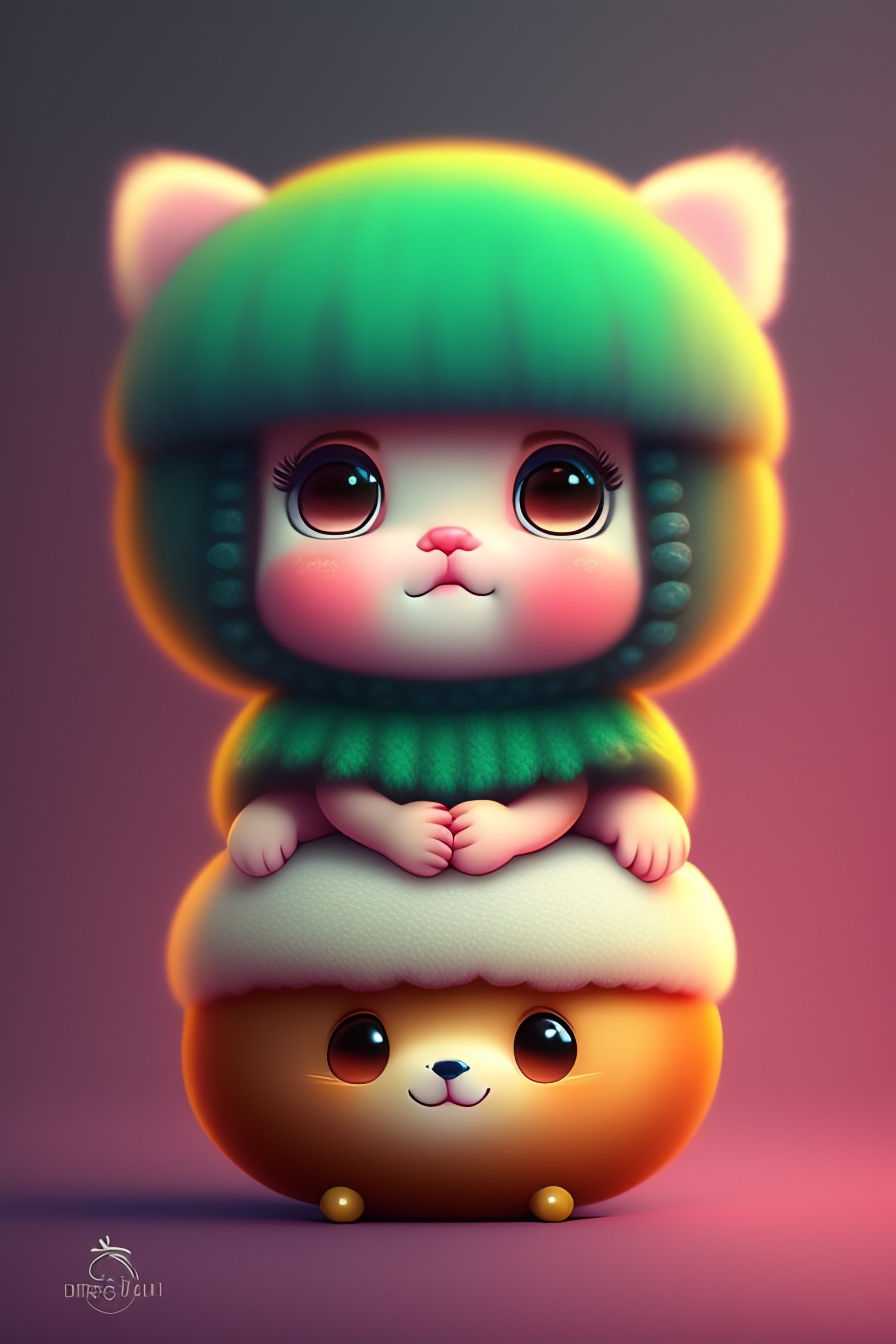 Lexica - CUTE AND ADORABLE CARTOON FLUFFY BABY RHEA, FANTASY, DREAMLIKE ...