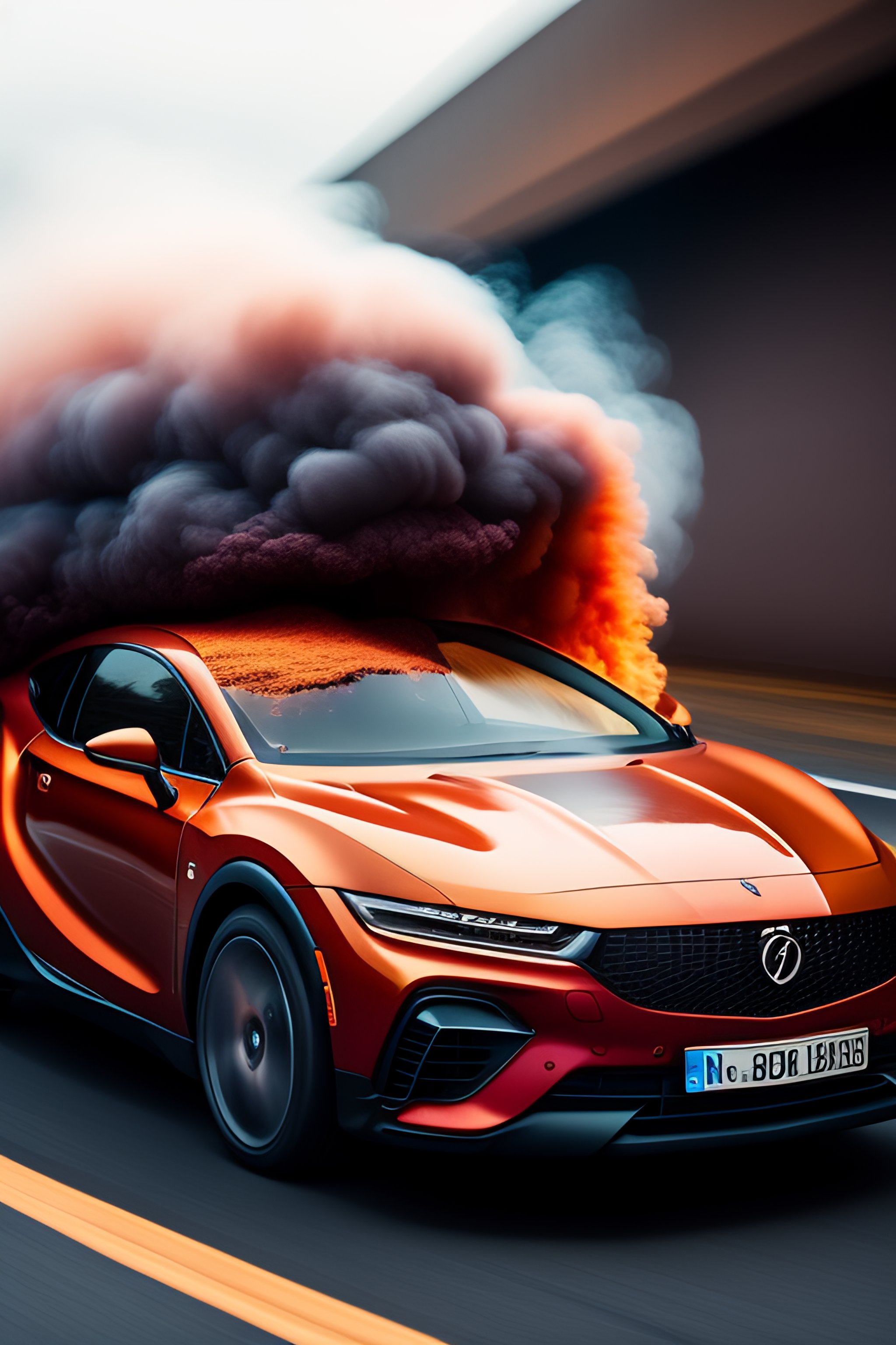 Lexica - Dos coches chocando con explosiones