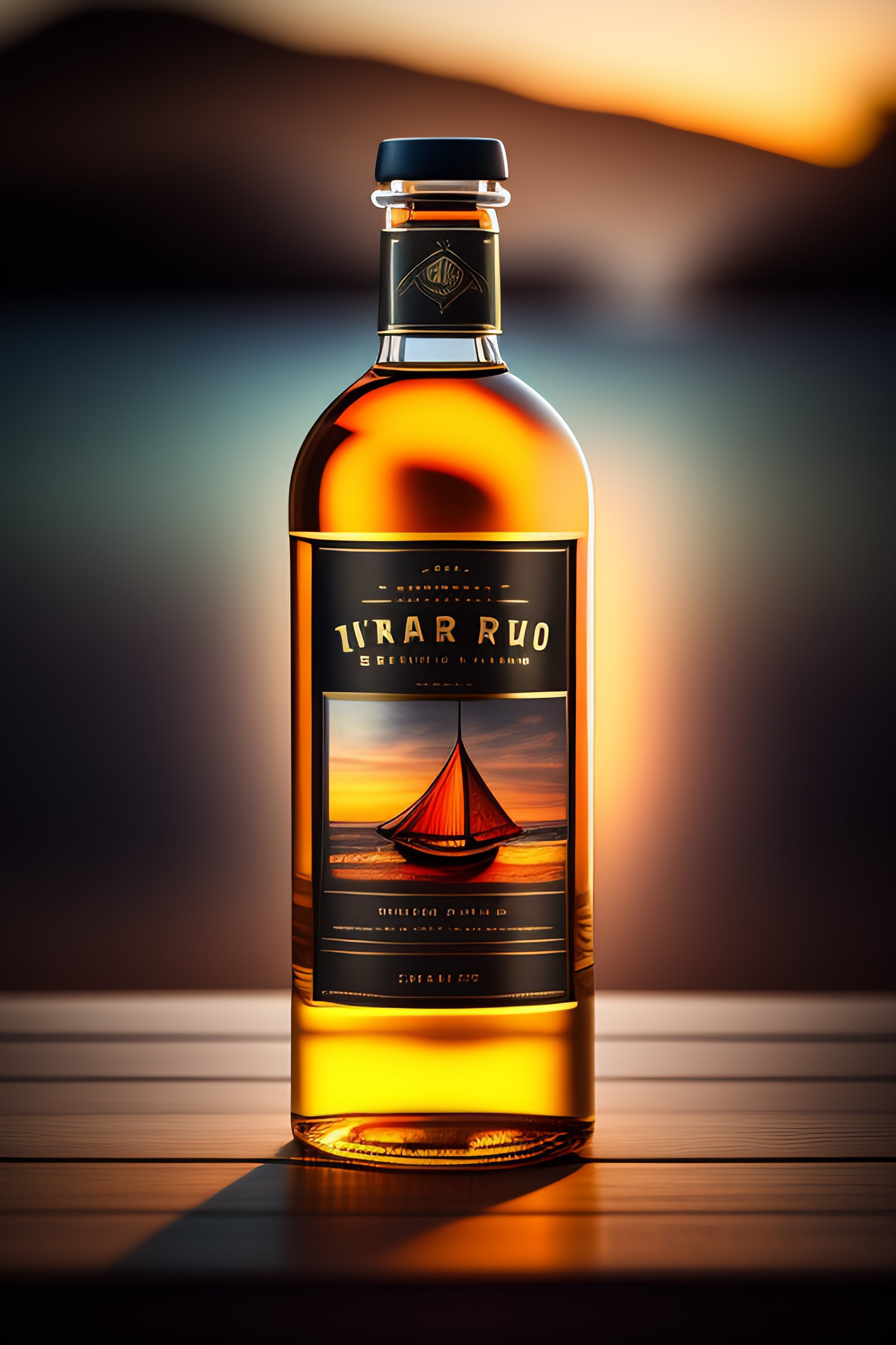 Lexica - Branding bottle rum, campaign CDI, unreal