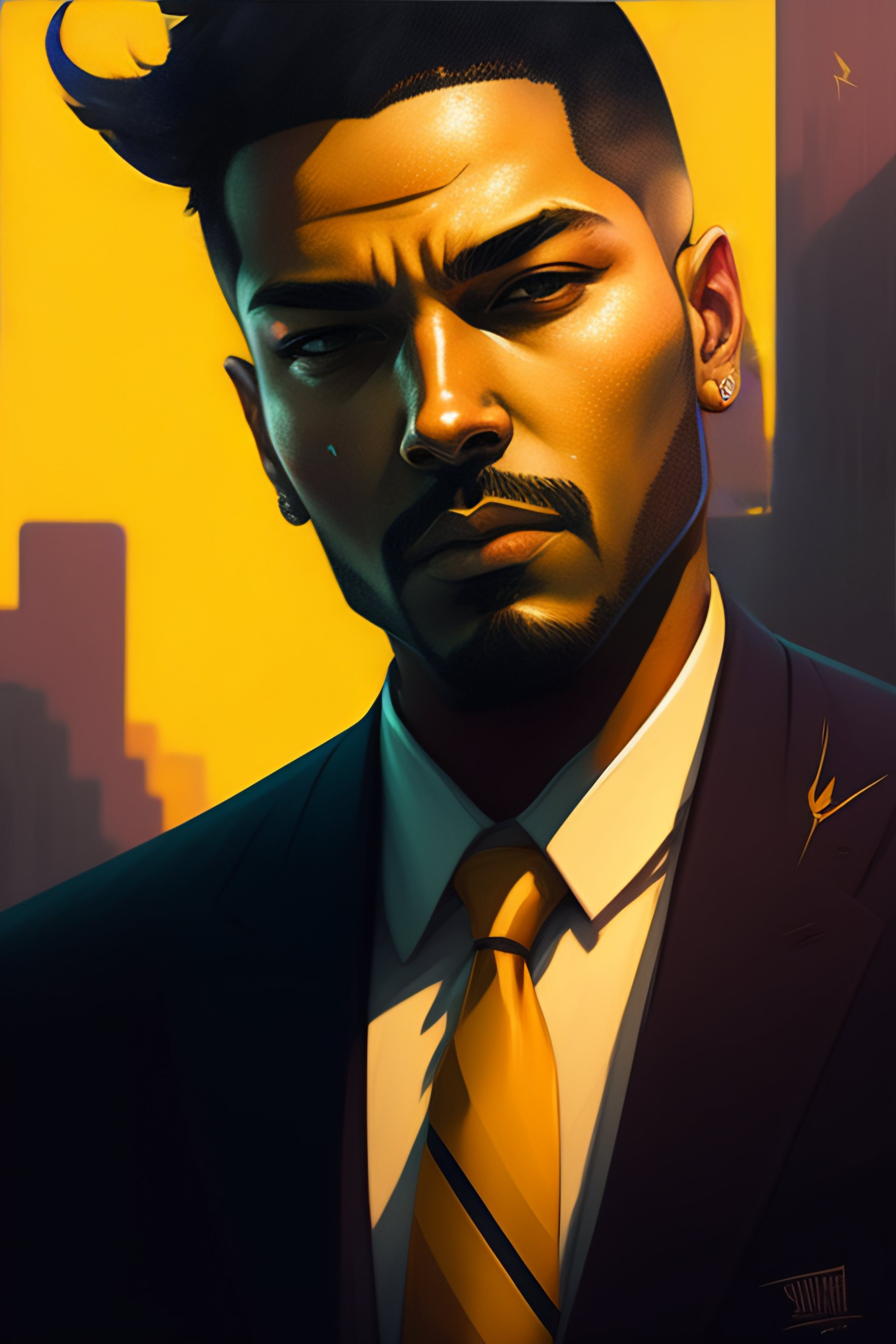 Lexica - Highly detailed portrait of a Hitman by atey ghailan, by greg ...