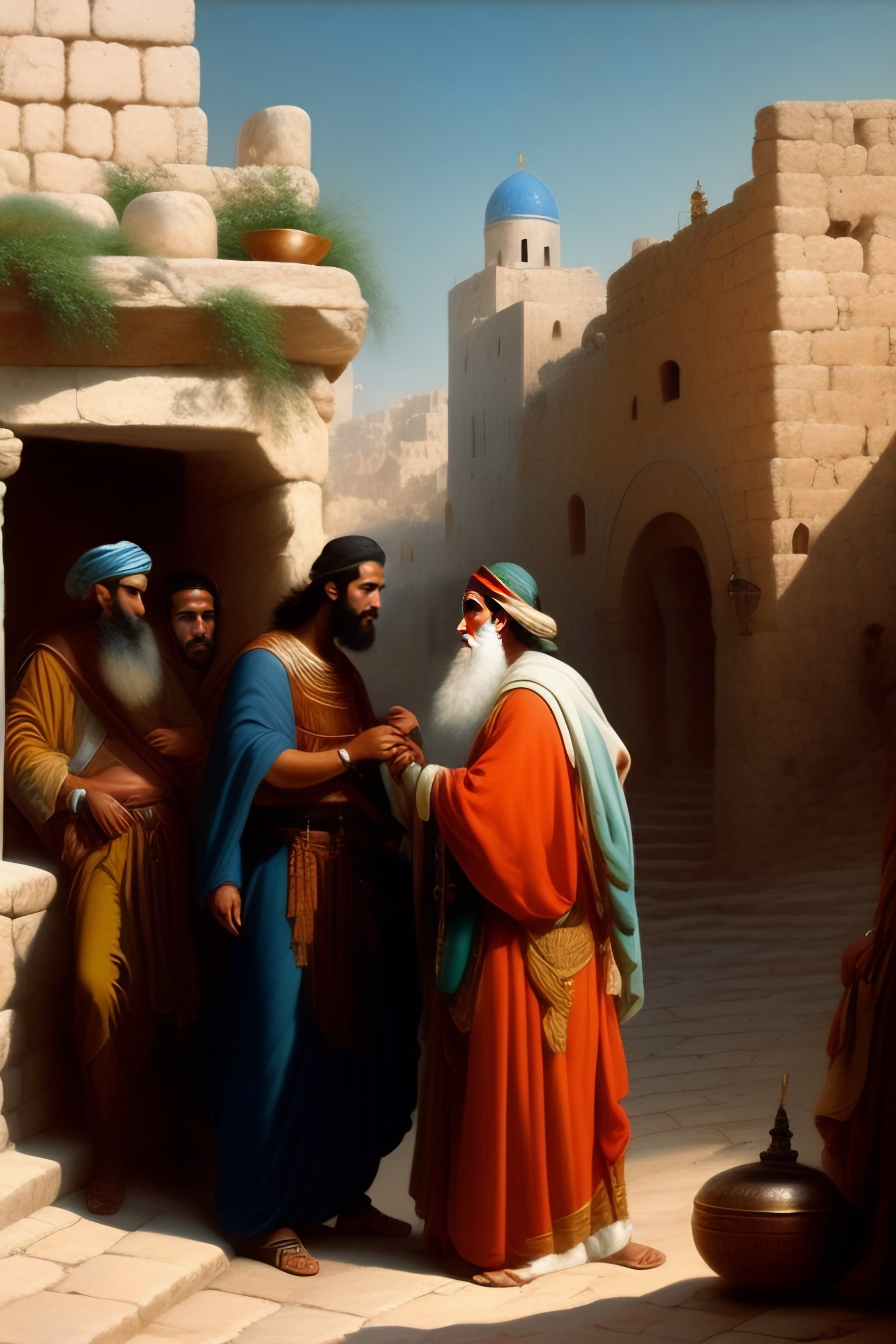 Lexica - Jew with sjofar in jerusalem