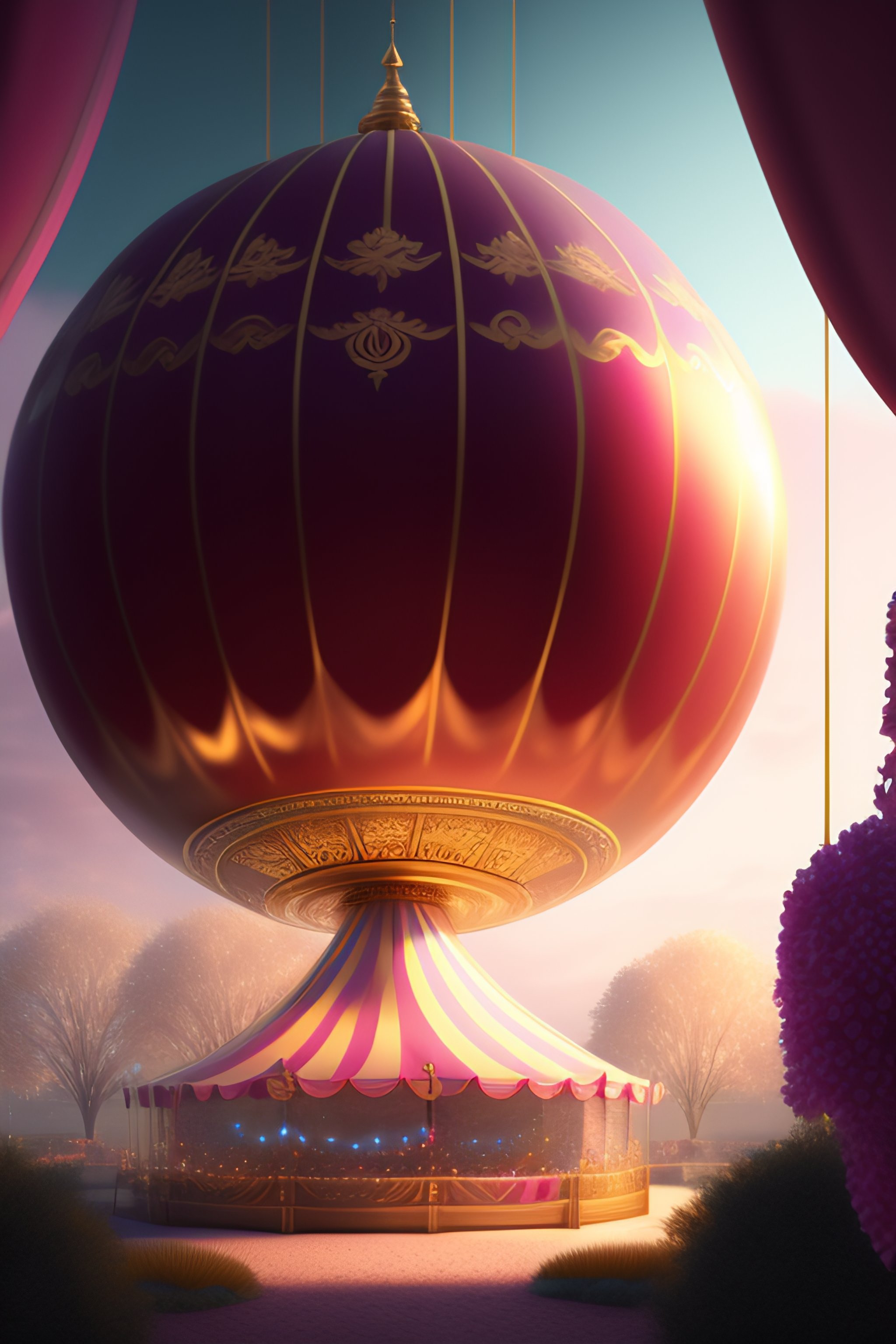 Lexica - Award winning digital sketch of a full bauble, beautiful ...