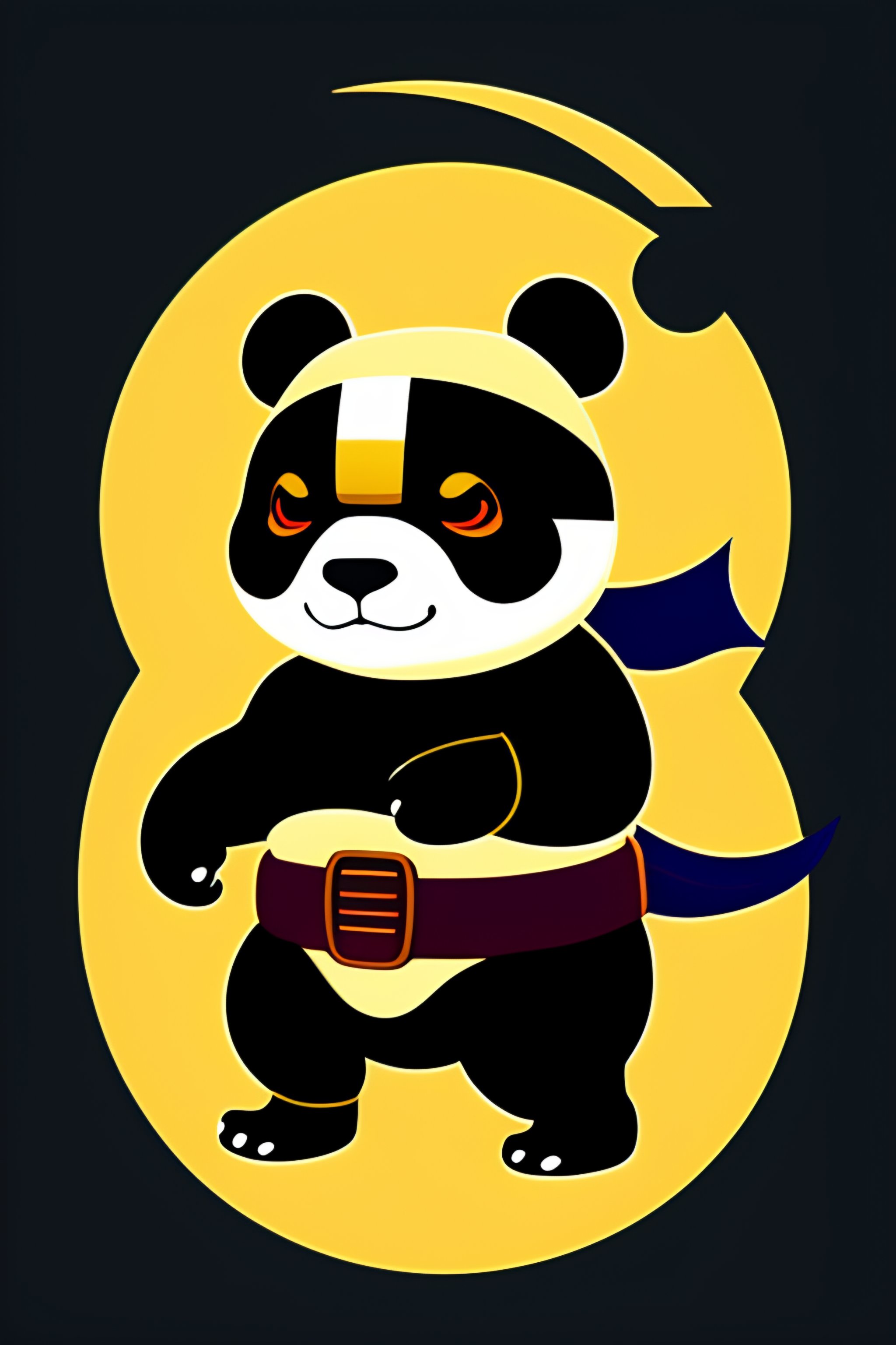 Lexica - Panda ninja, cartoon style