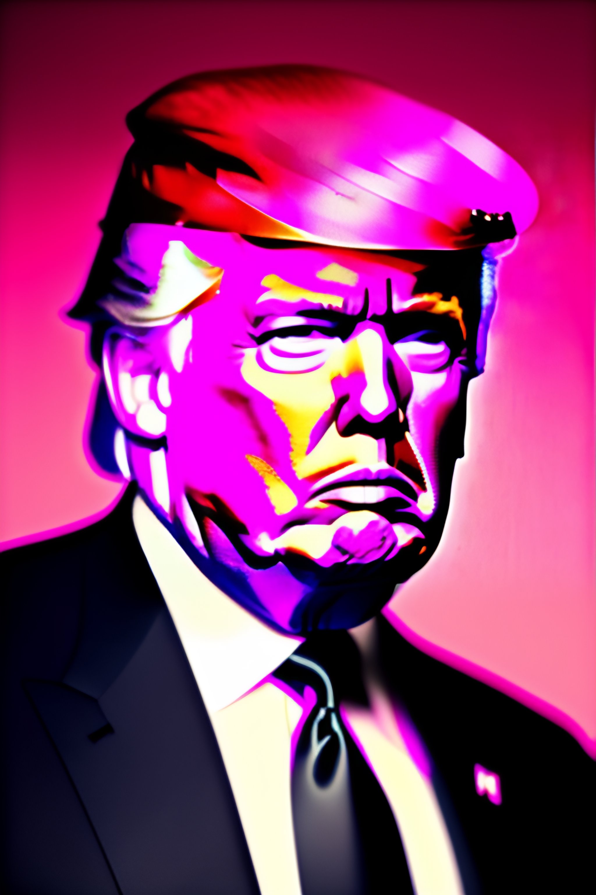 Lexica - Huge pink Donald Trump