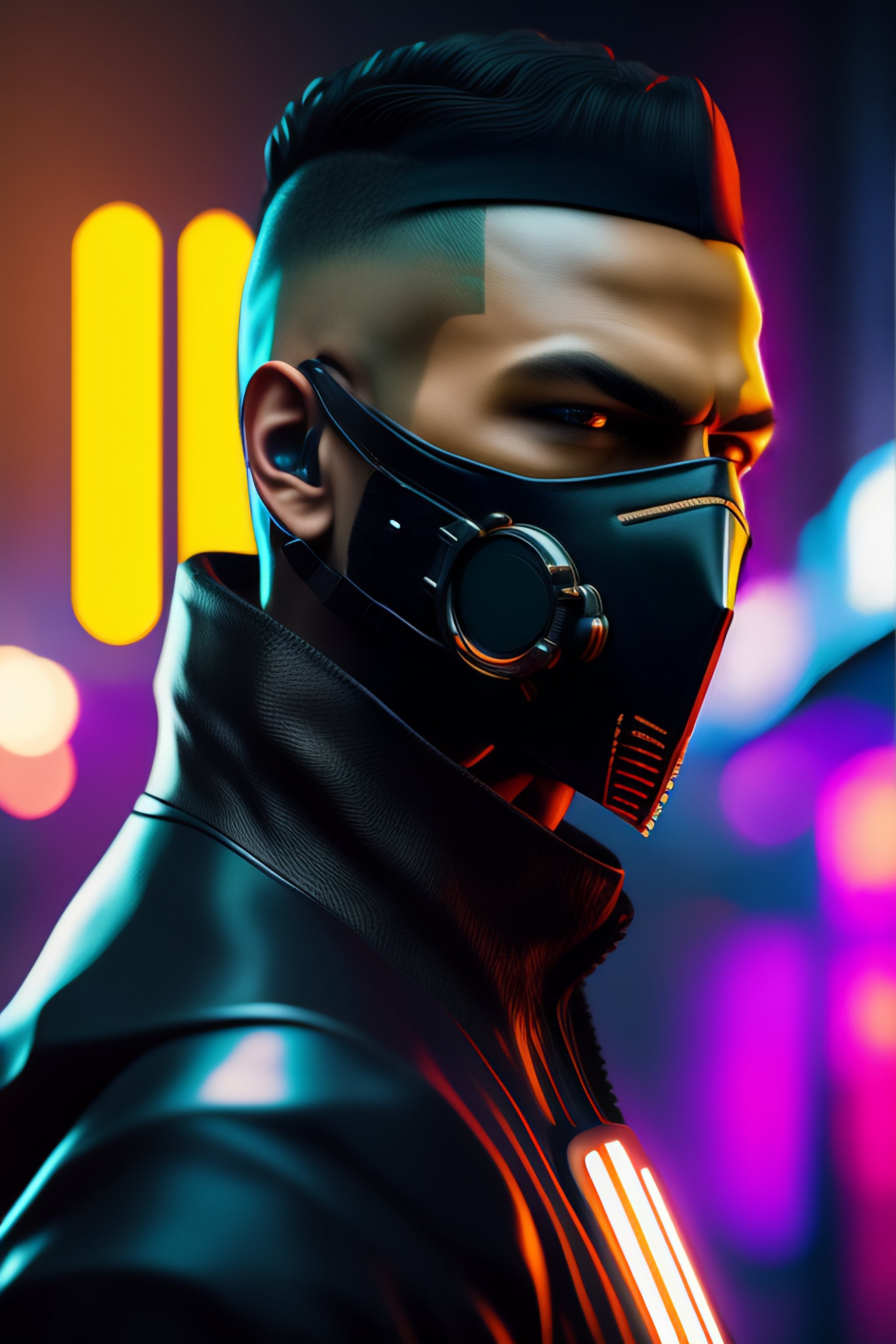 Lexica - Cyberpunk 2077 mask man
