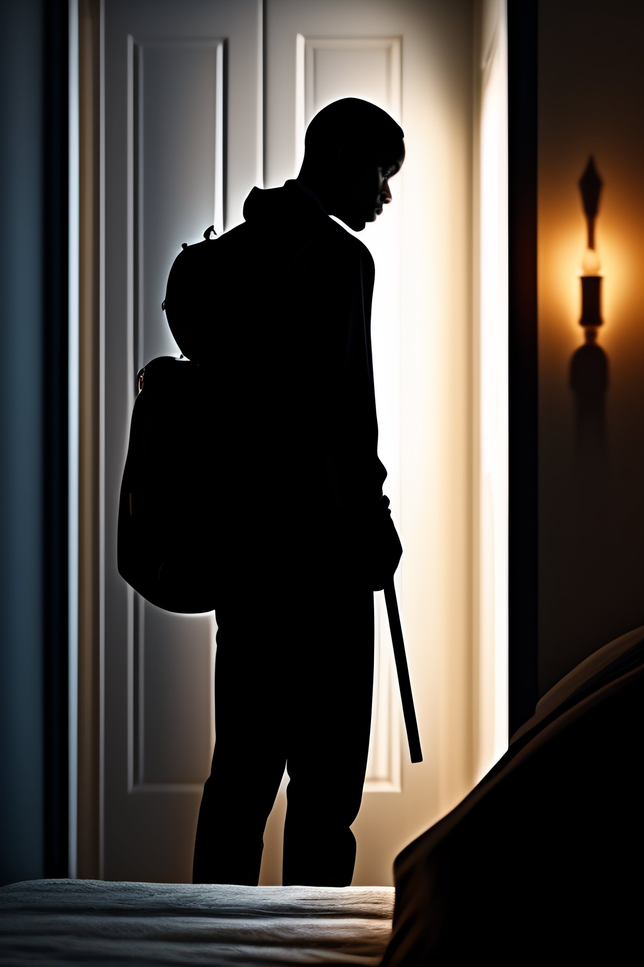 Lexica - A black figure in your bedroom standing in front of you and if ...