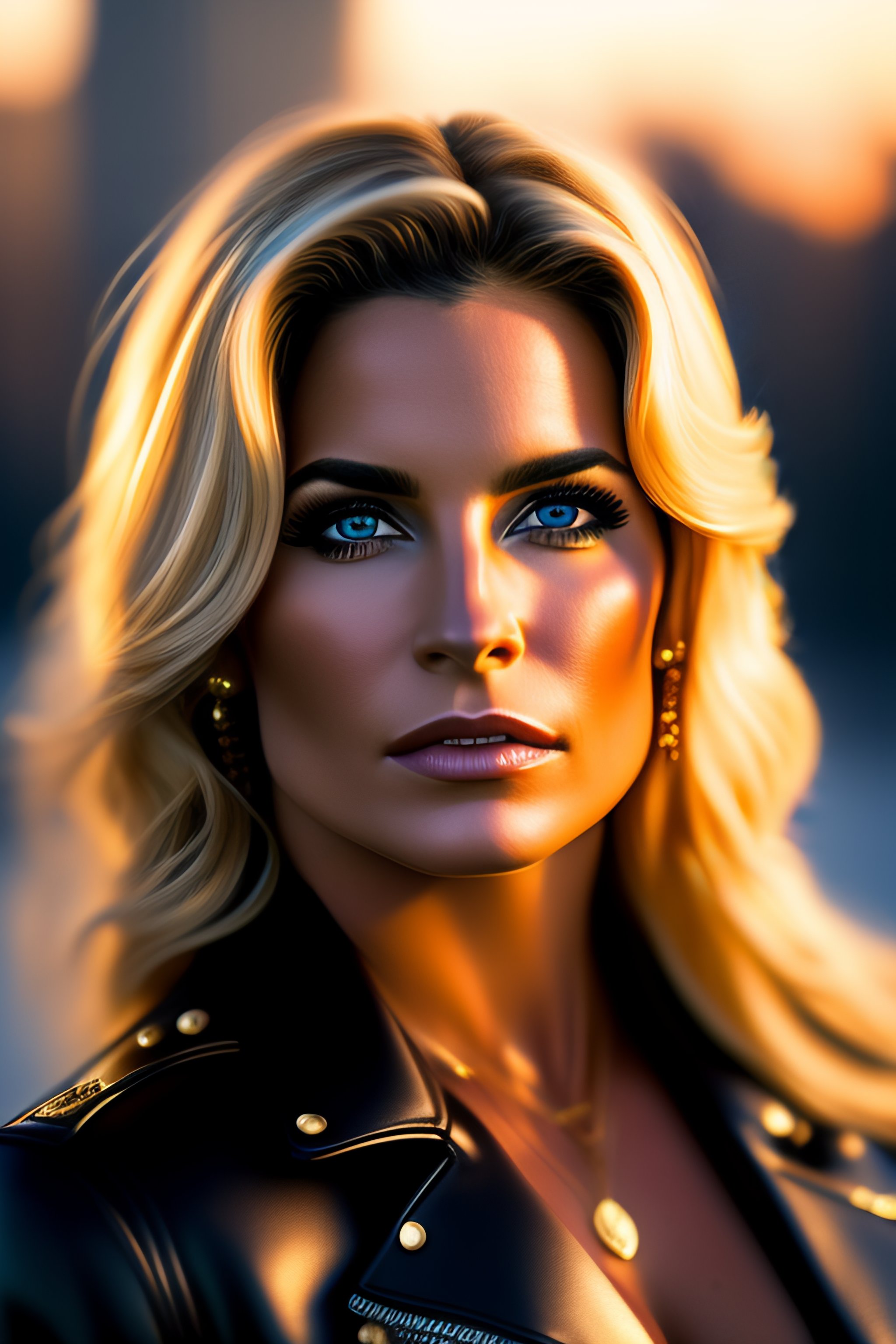 Lexica - A highly detailed cinematic headshot photograph of a beautiful ...